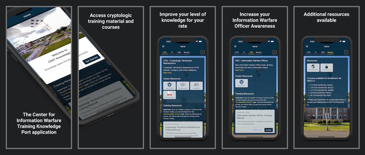 CIWT Releases Information Warfare Mobile Training App > Naval Education ...