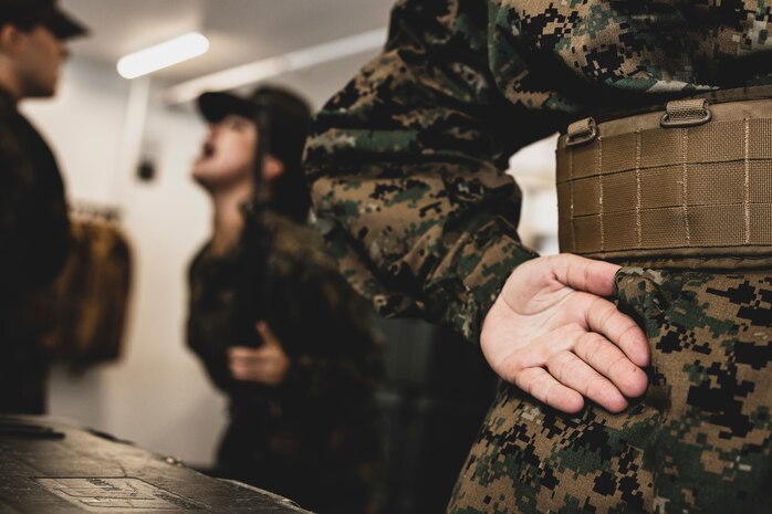 Mike Company Senior Drill Instructor Inspection