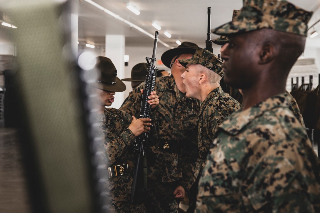 Mike Company Senior Drill Instructor Inspection
