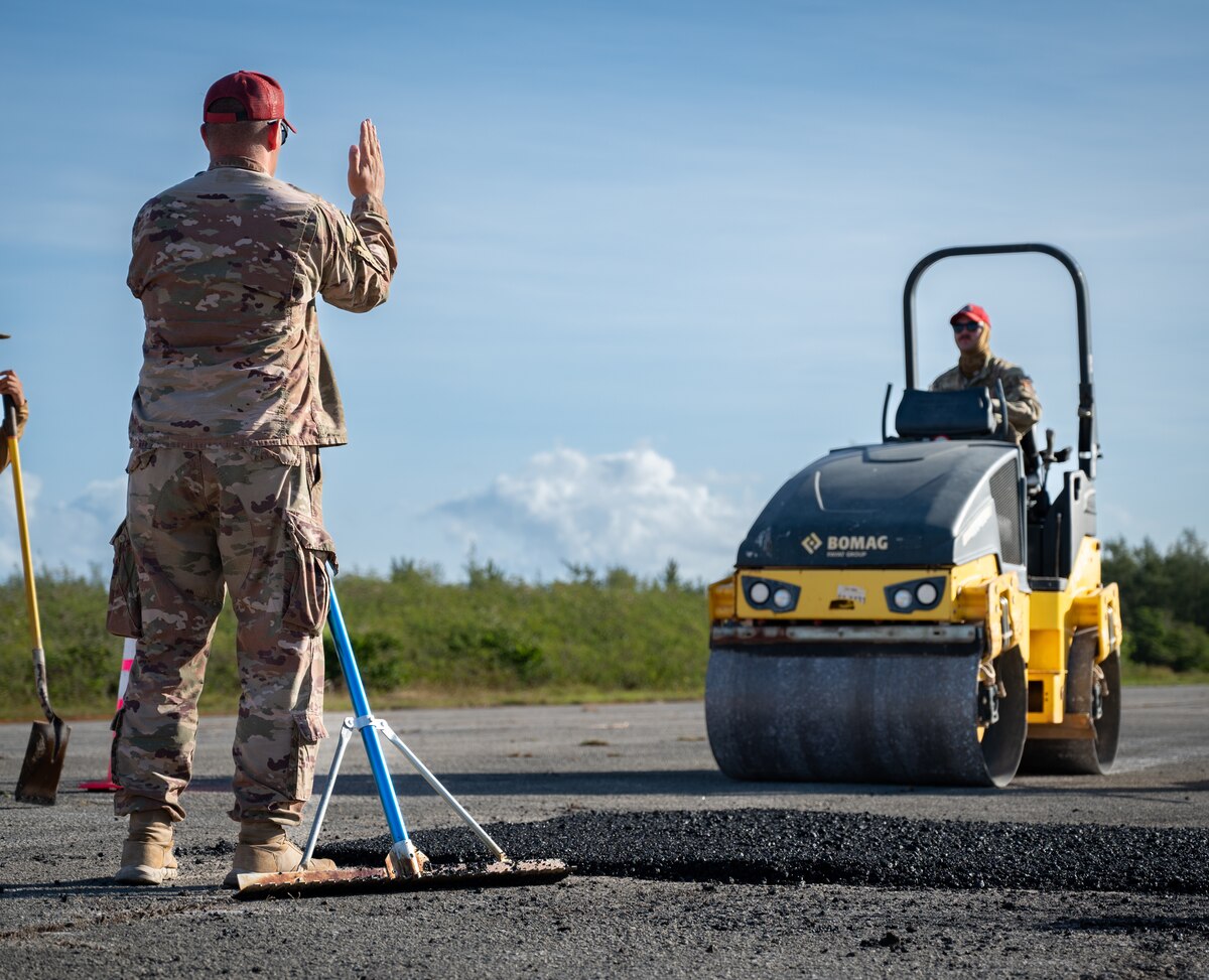 554 REDHORSE, RAAF support Naval Base Guam flight line repairs ...