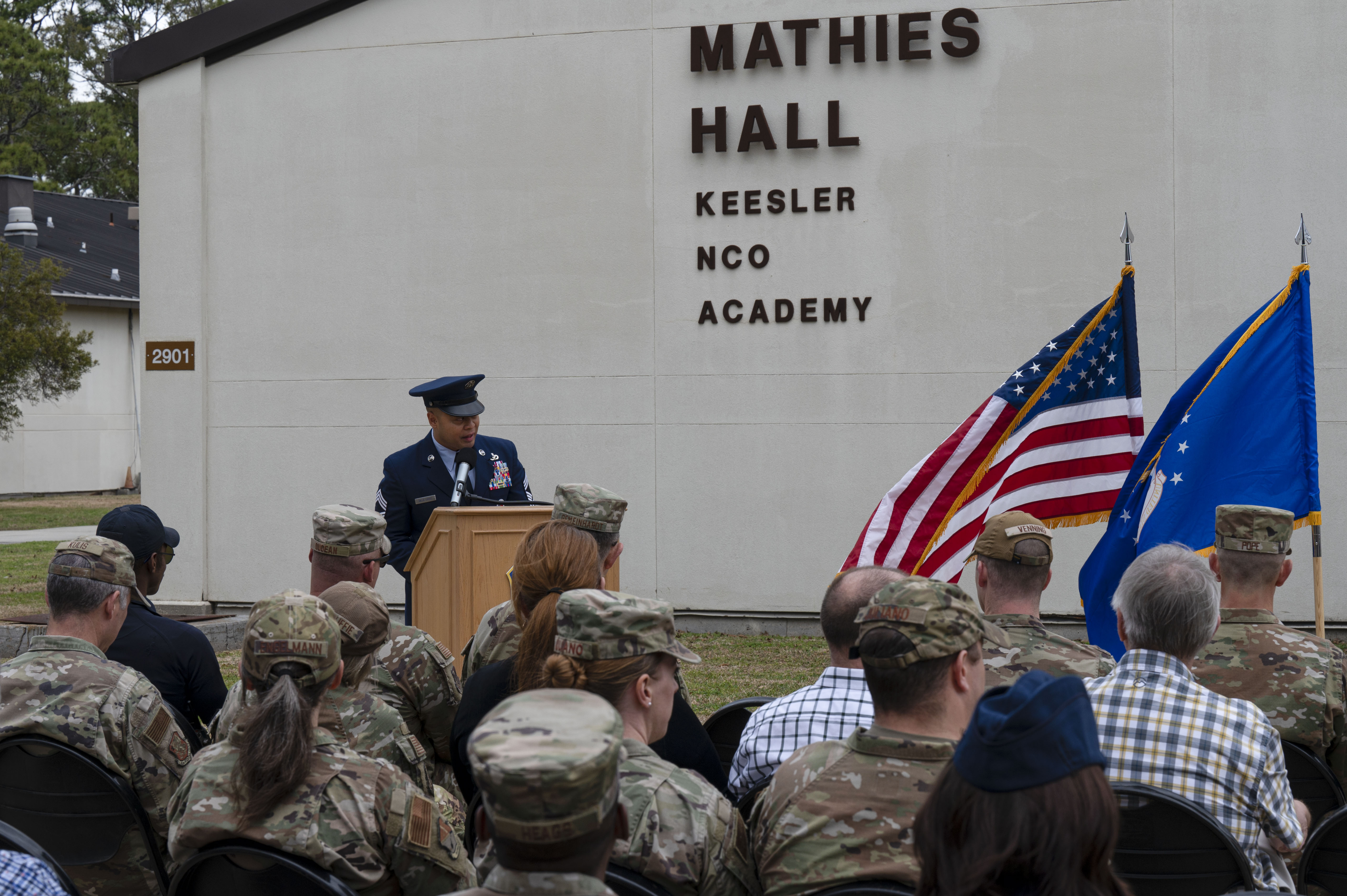 Mathies NCO Academy Assumption of Responsibility and Ribbon Cutting ...