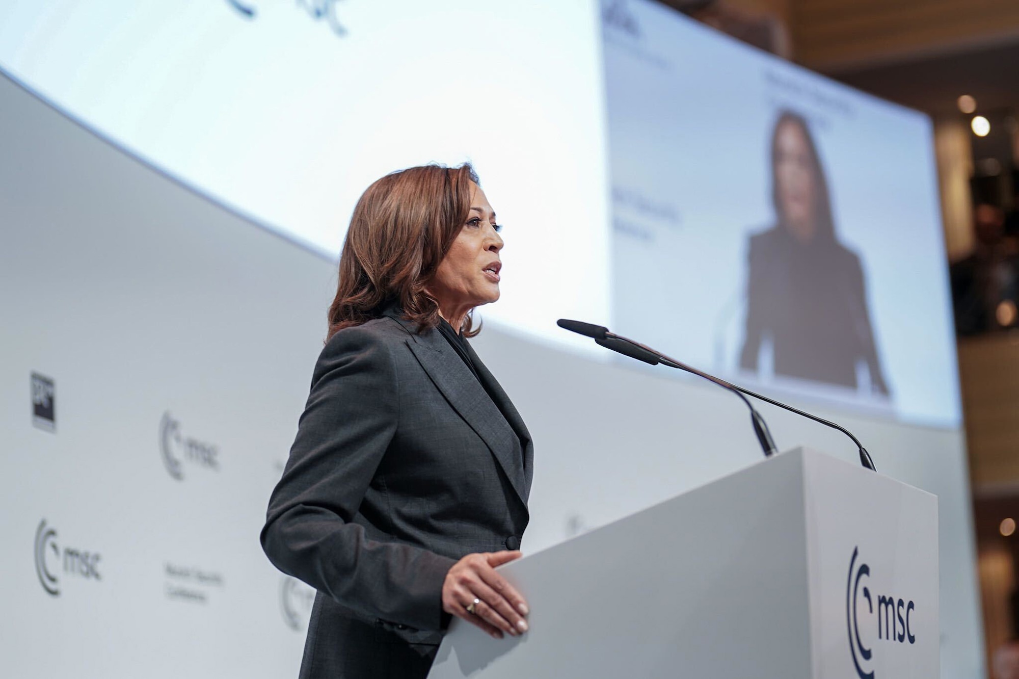 Harris Affirms U.S. Commitment to Stand With Allies, Lead in 'Unsettled ...