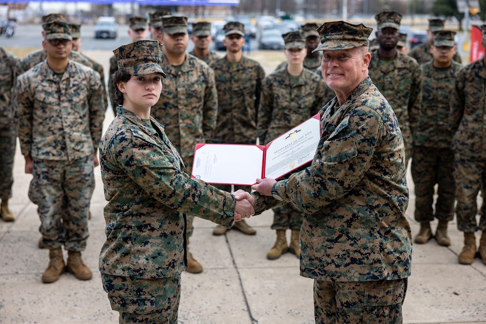 Marine awarded for outperforming peers across all USMC installations ...