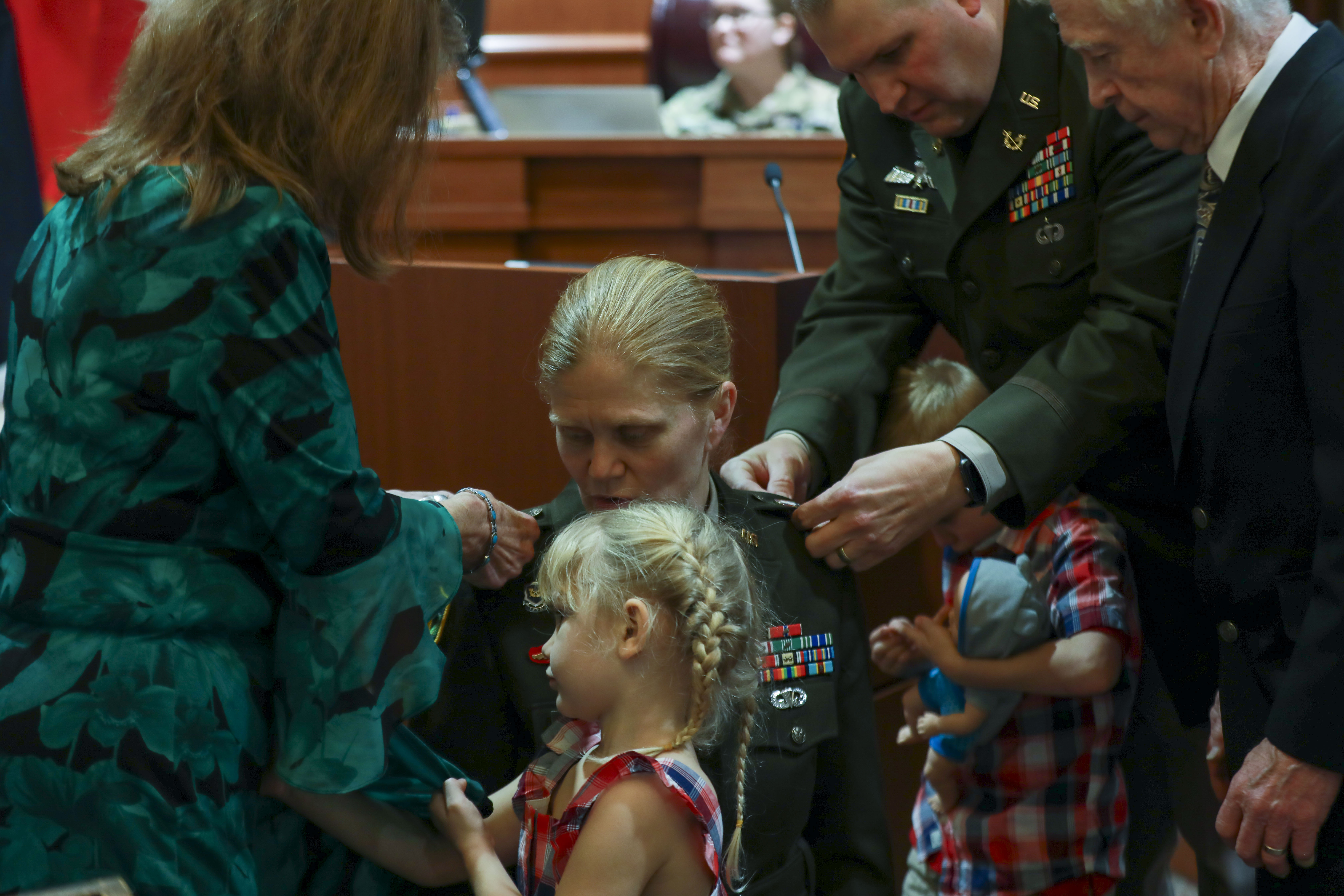 All Rise: Married Army JAG officers promoted together during joint ...