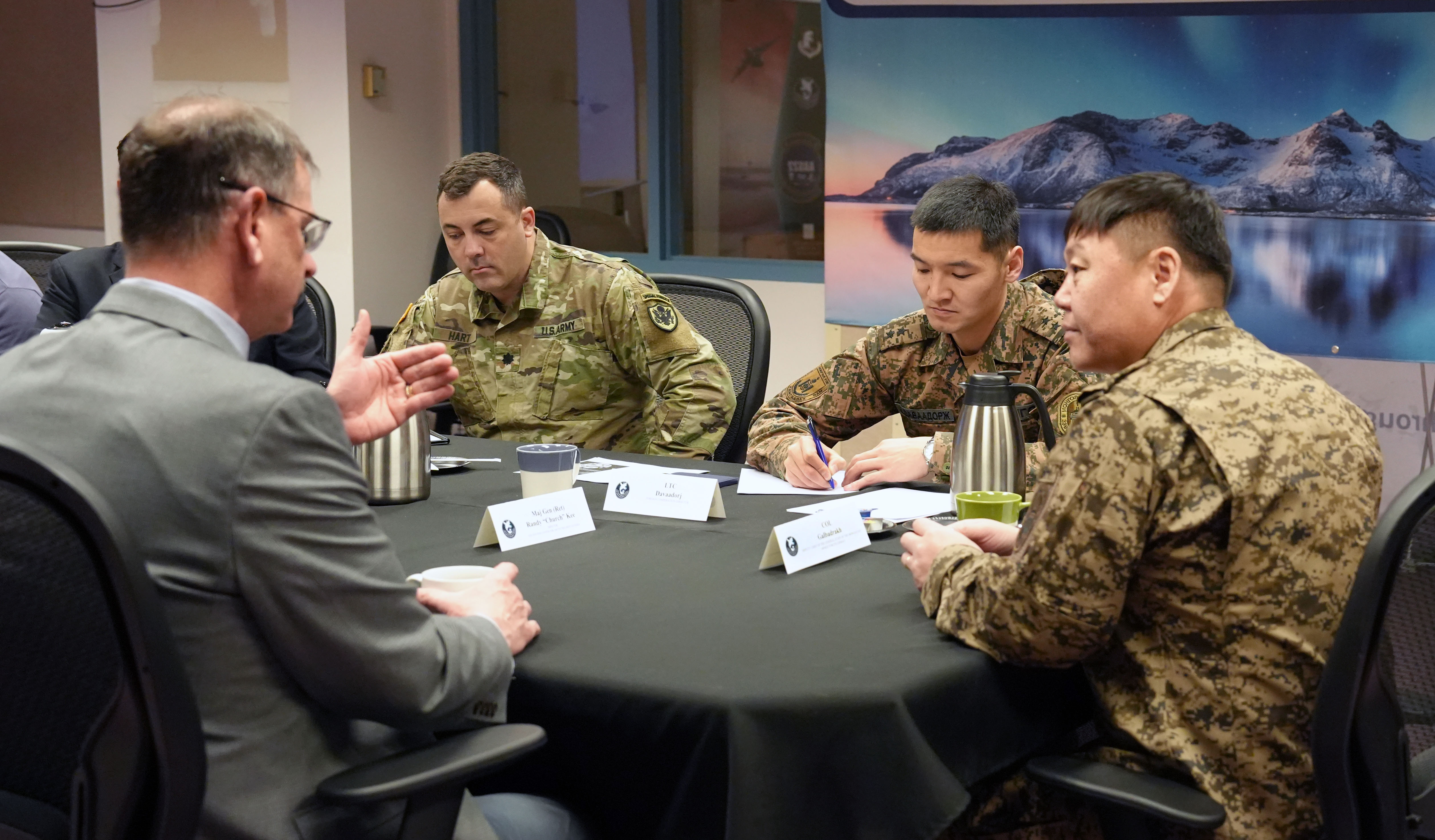 Mongolian Colonel Visits Arctic Security Center, Alaska Partners ...