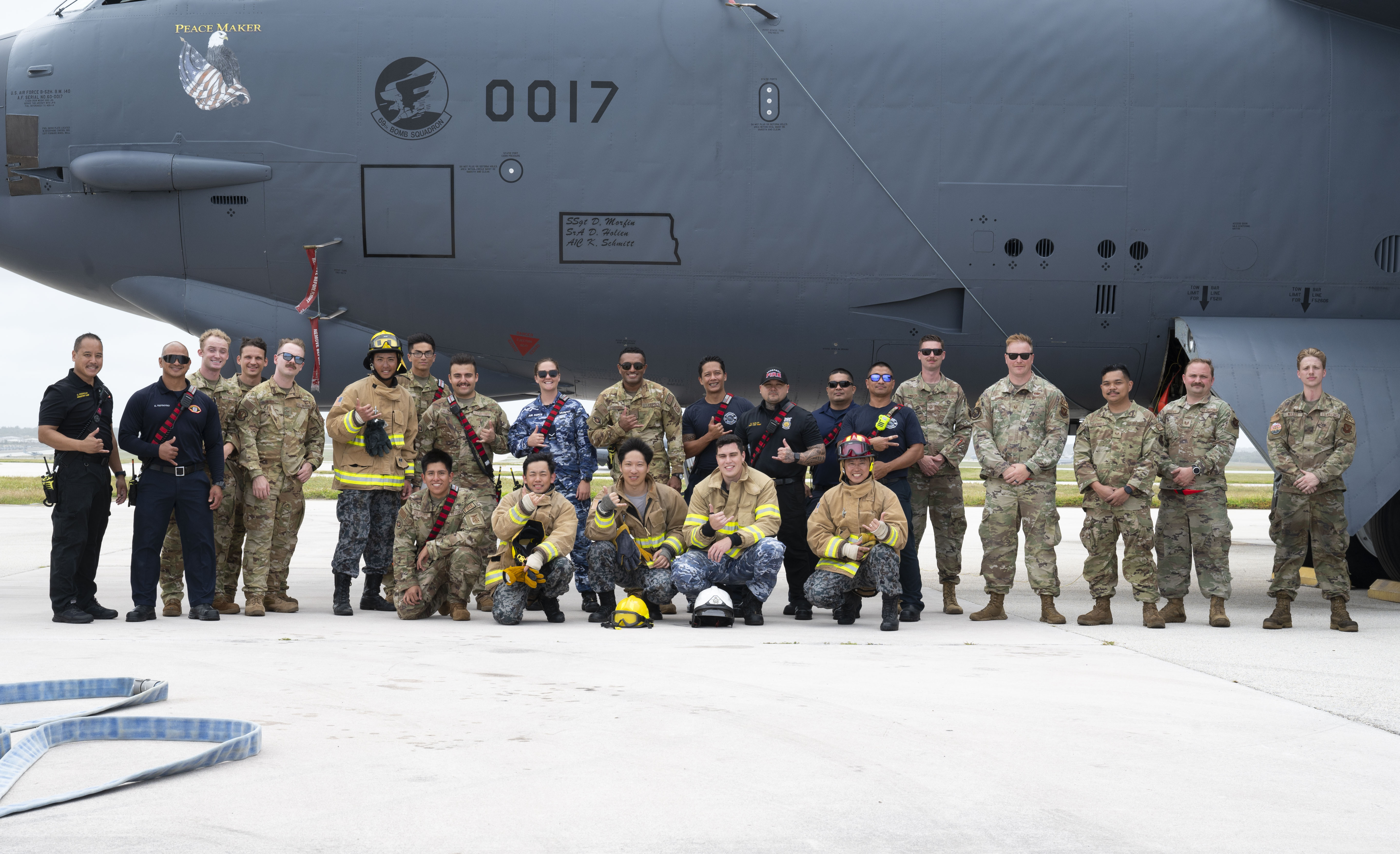 Firefighters conduct trilateral B-52 training during Cope North 24 ...