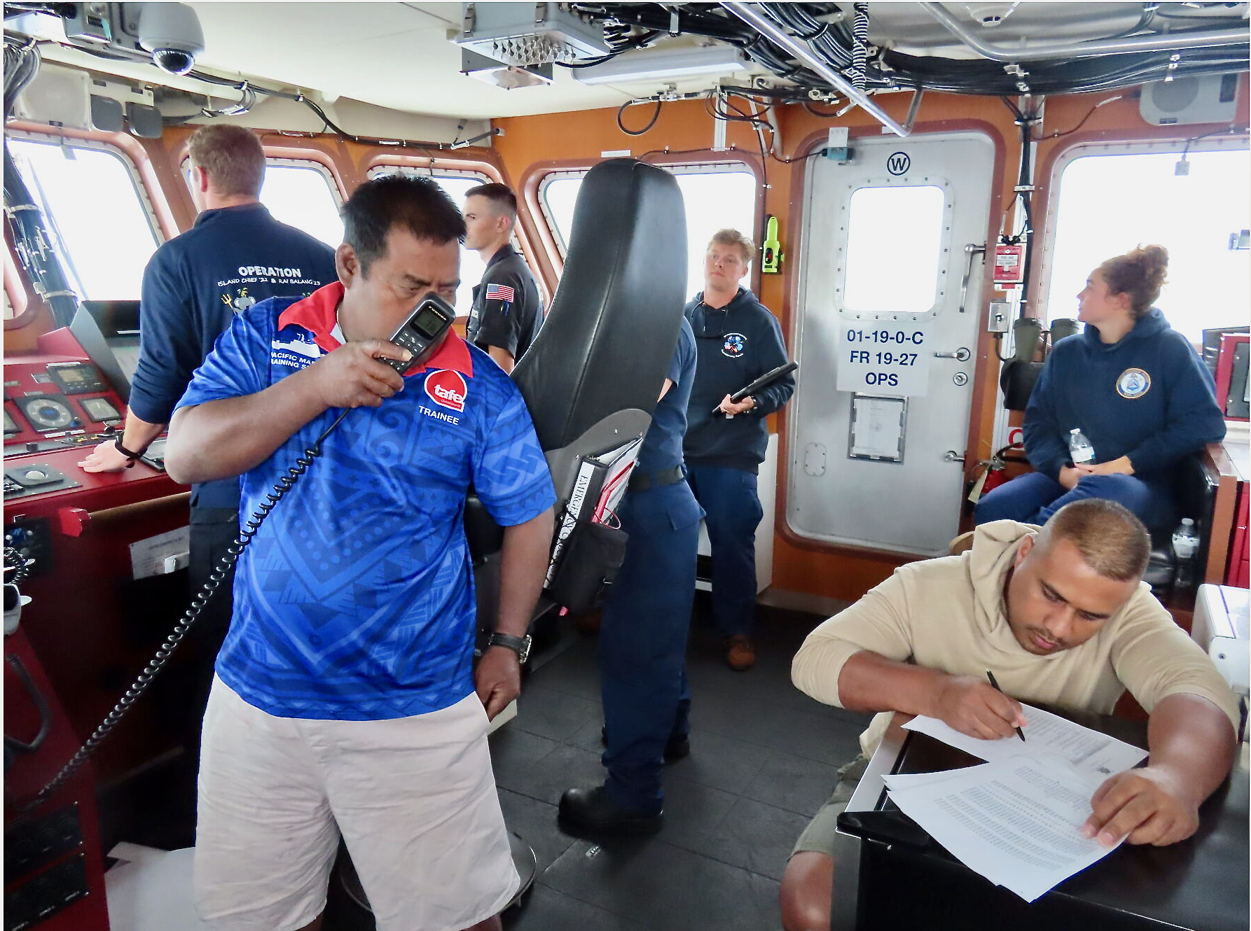 U.S. Coast Guard conduct joint patrol with Kiribati partners under ...