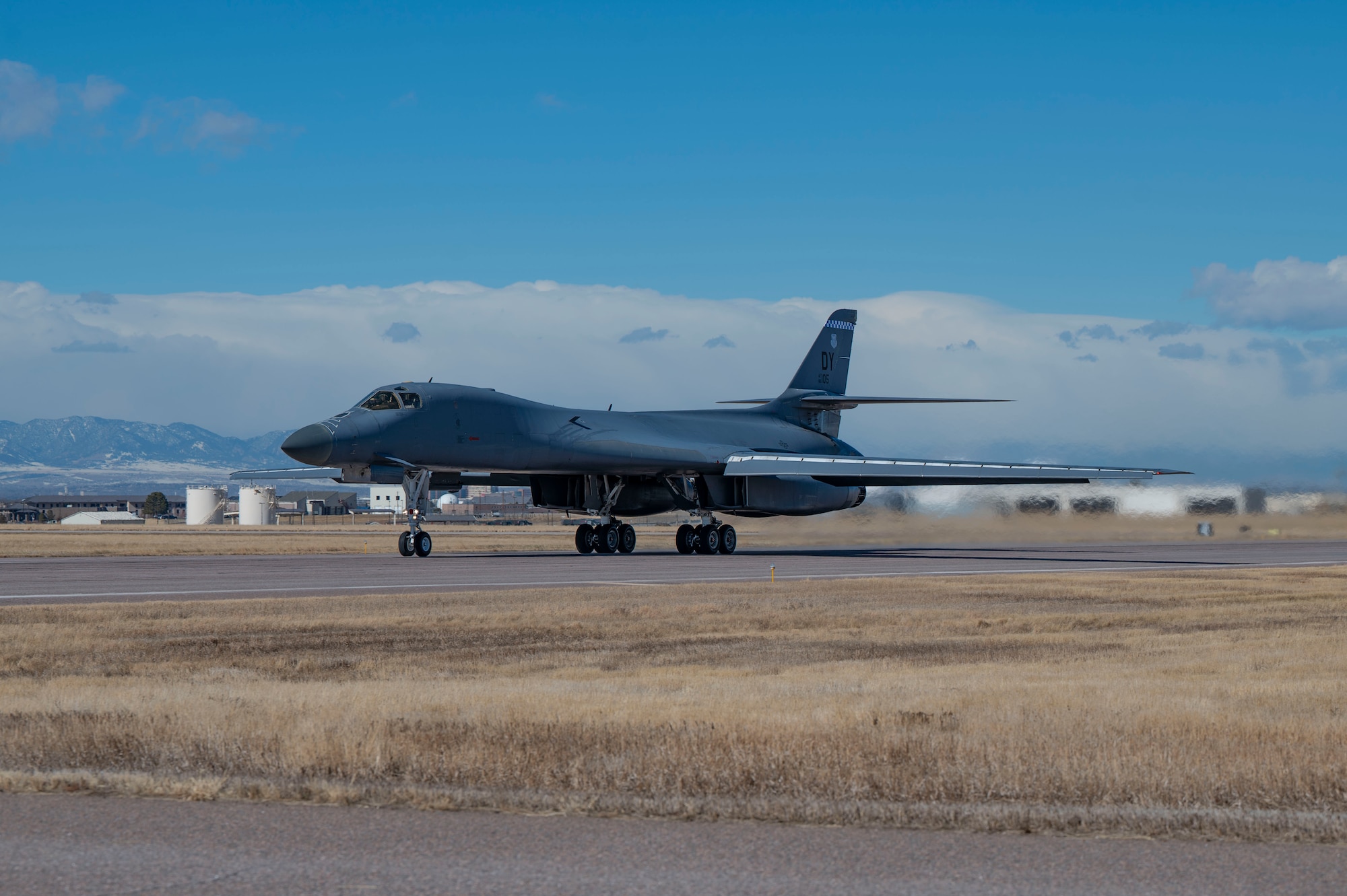 First B-1B Lancer lands at Buckley Space Force Base > Air Force Global Strike Command AFSTRAT ...