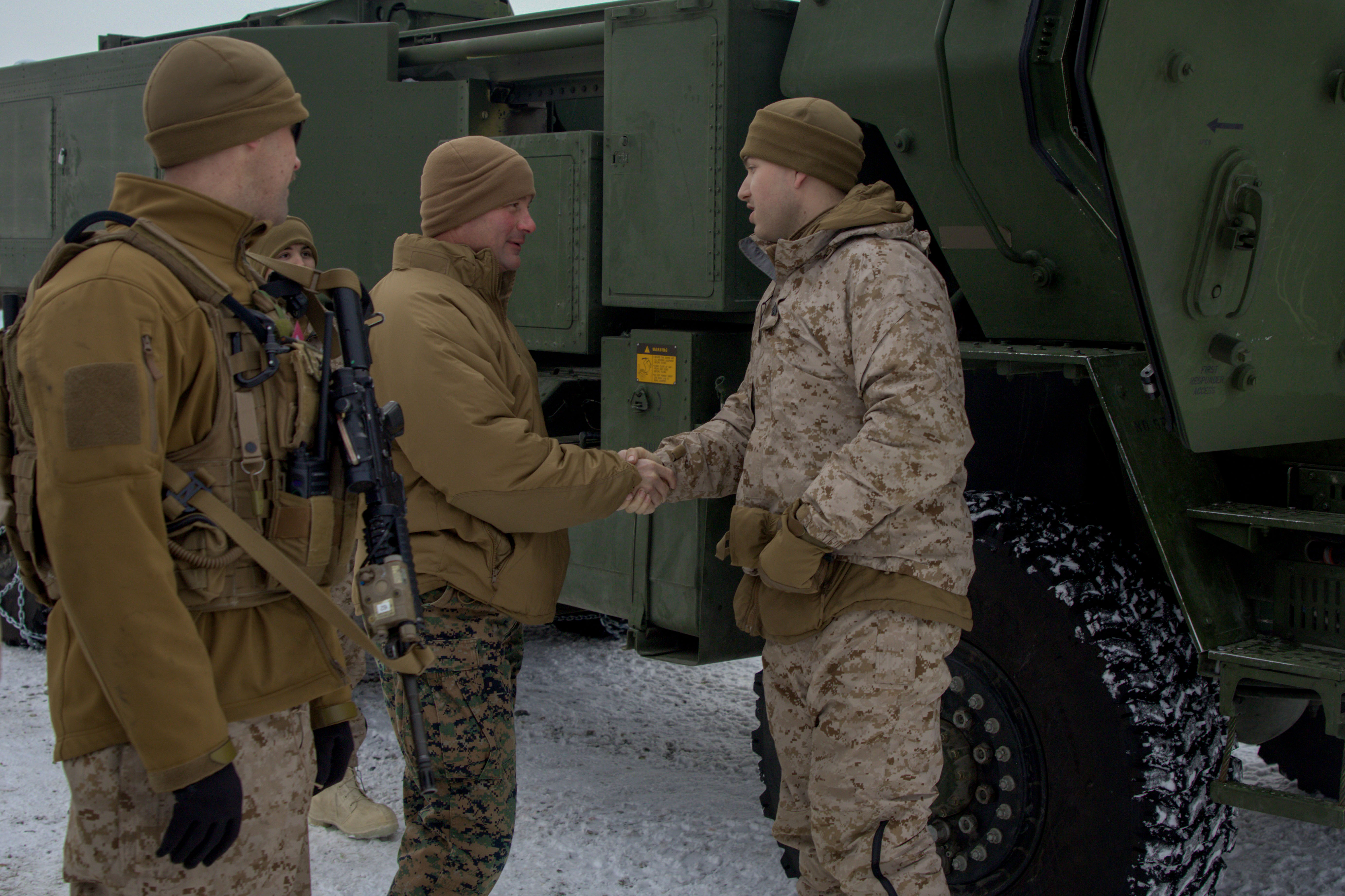 ARCTIC EDGE 2024: U.S. Marine Corps Brig. Gen. Good visits 2/14 Marines