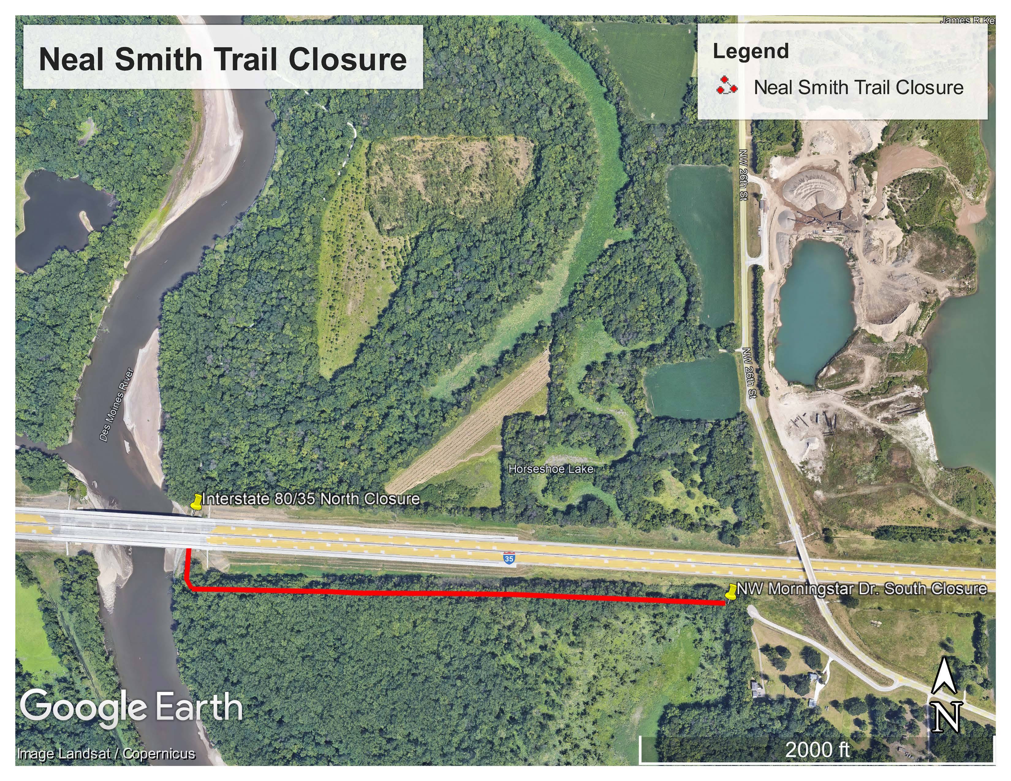 Portion of Neal Smith Trail to close for resurfacing at Saylorville ...