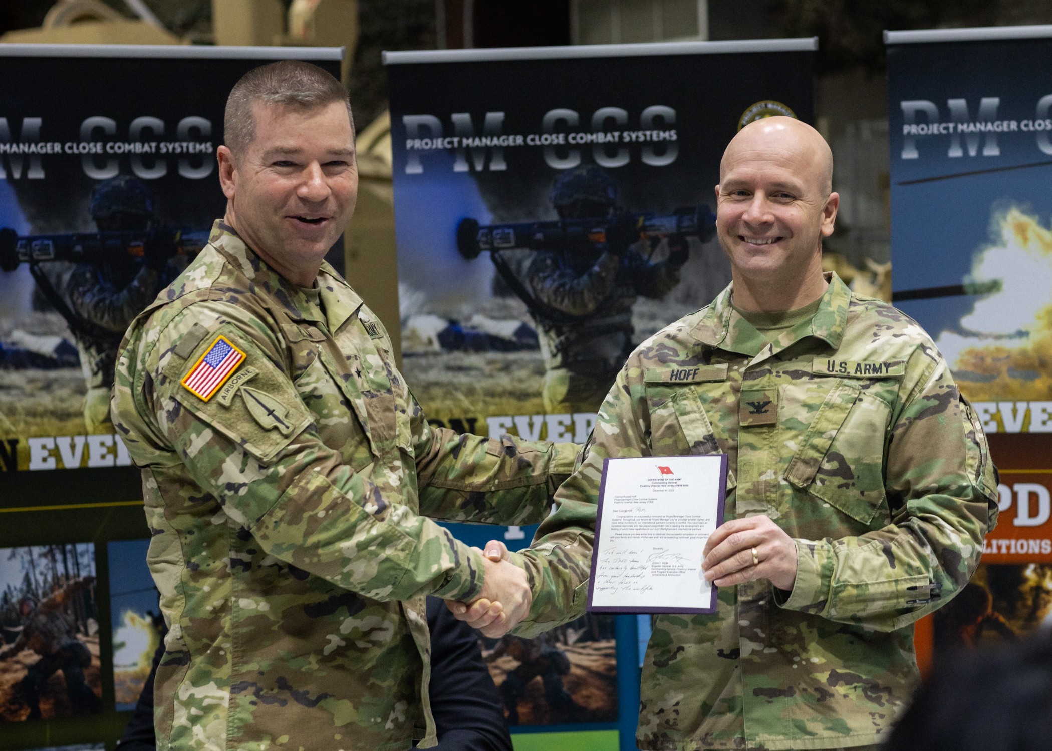 COL Russell Hoff Relinquishes Command of PM CCS > Joint Program ...