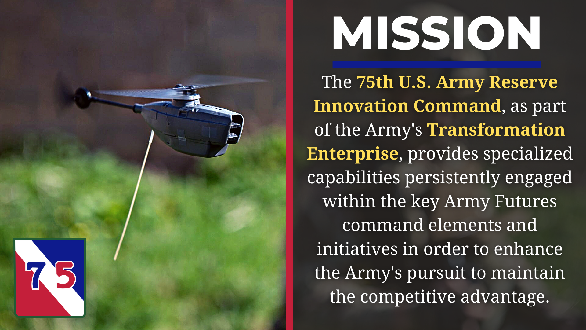 75th USARIC Slides for Website