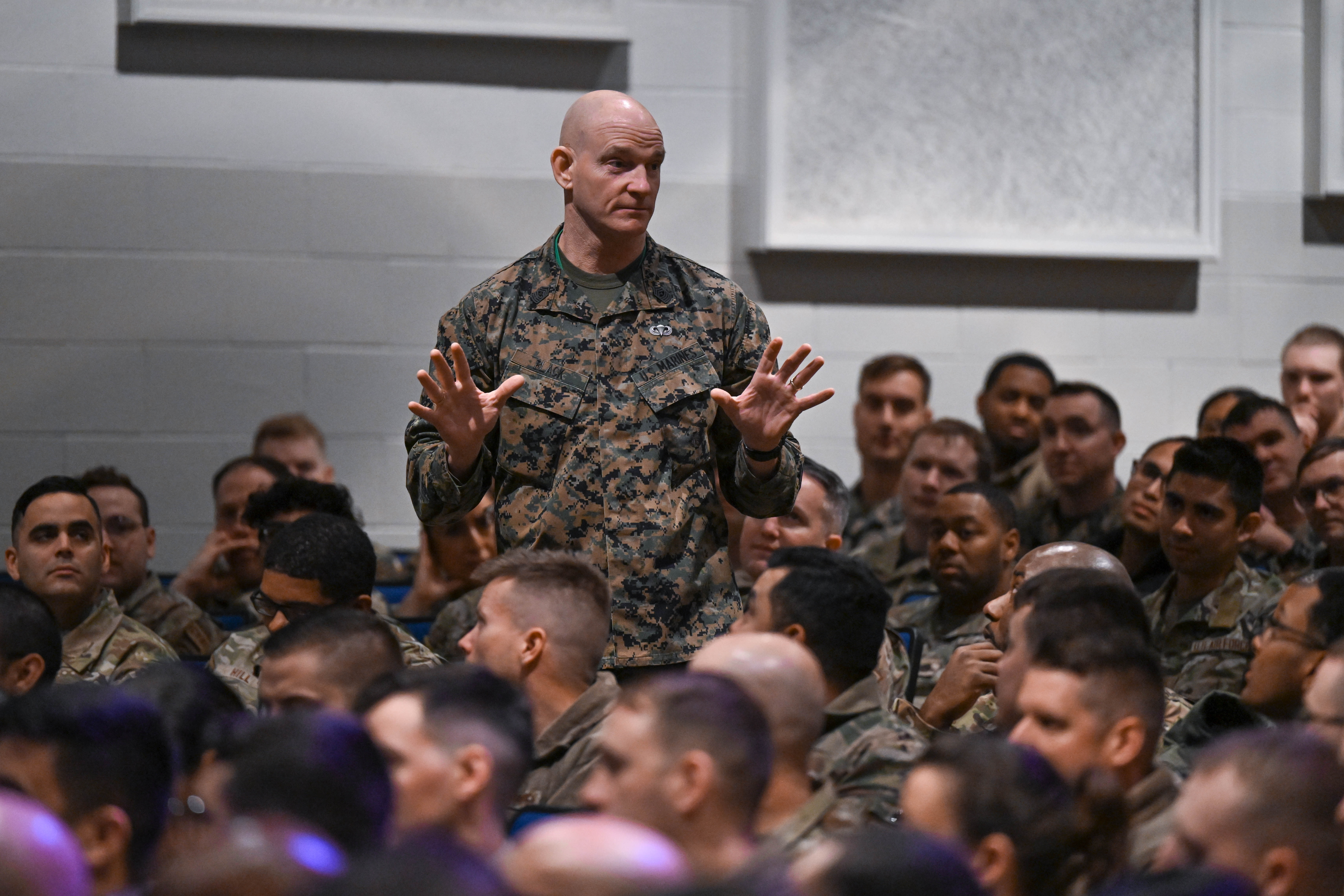 SEAC Troy Black addresses Team Scott > Eighteenth Air Force > Article ...