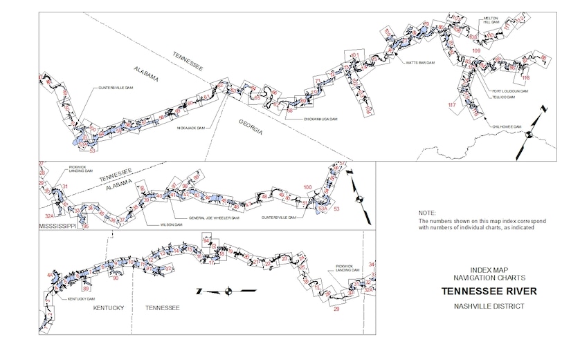Downloadable Tennessee River Charts > Great Lakes and Ohio River ...