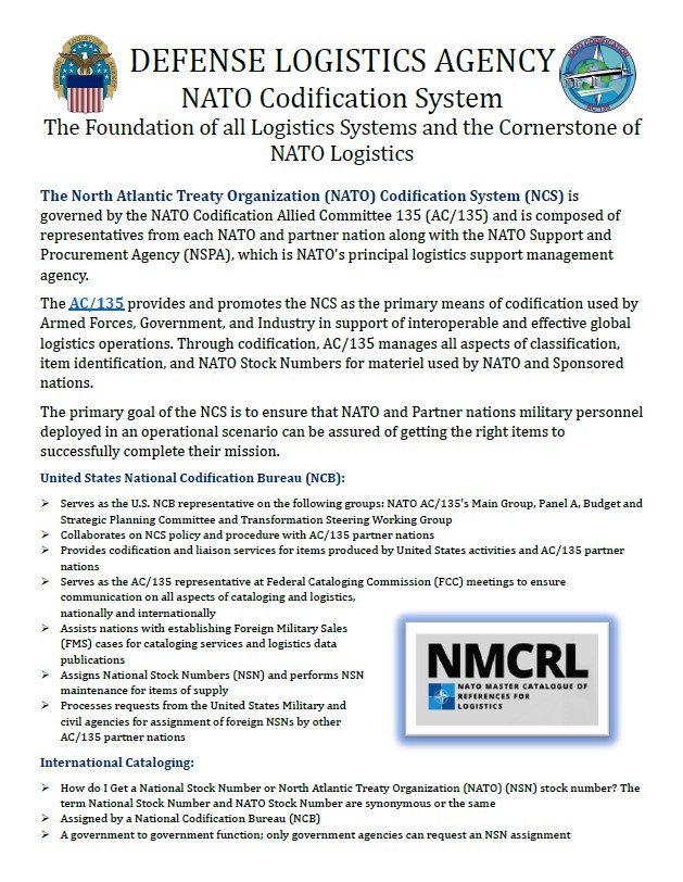 NATO Codification System Brochure