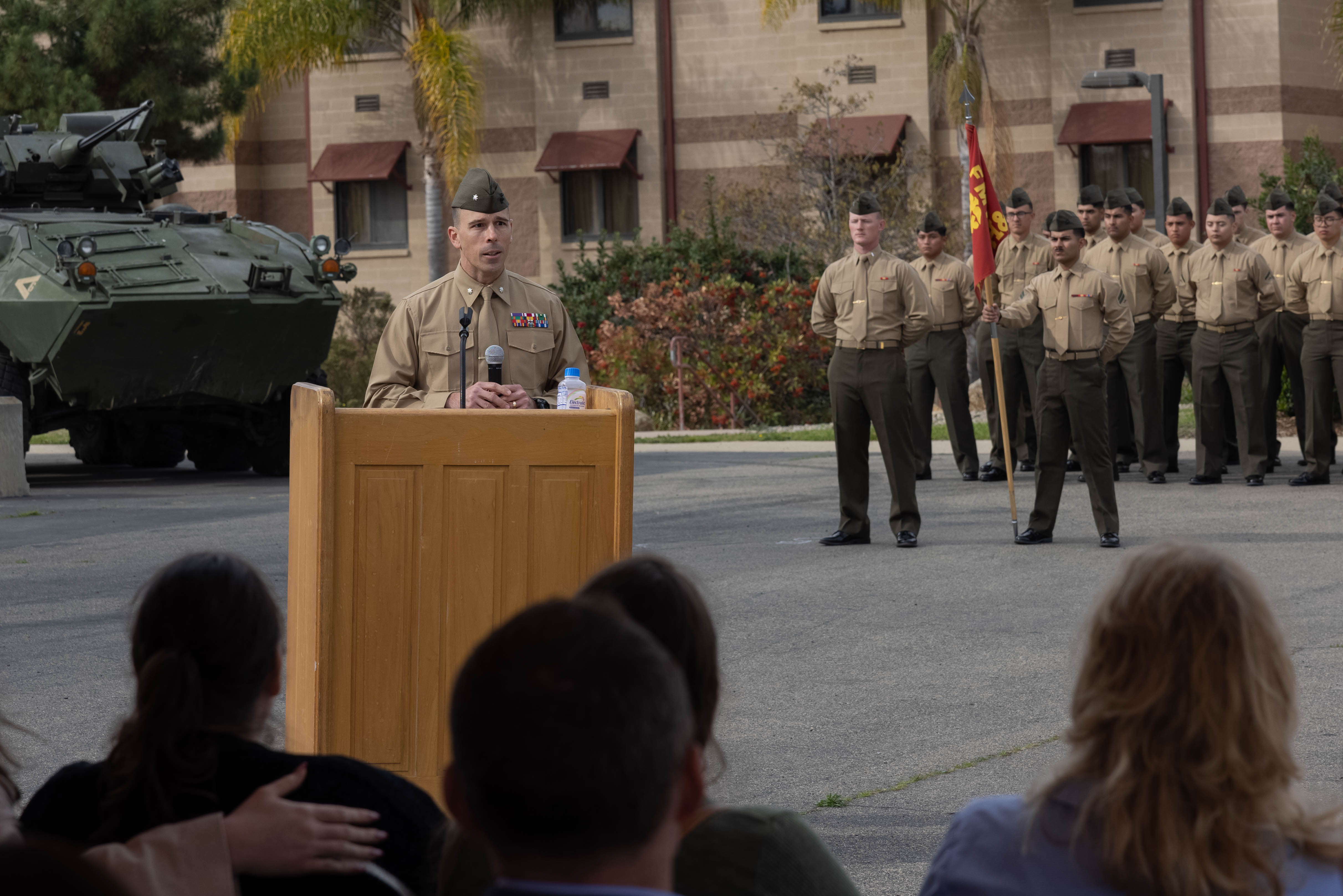 Dedicates Command Post to Fallen Marine