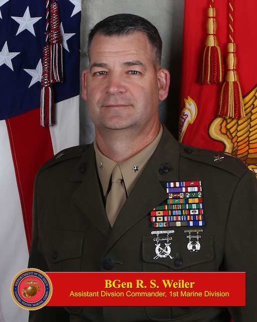 Brigadier General Robert S. Weiler > 1st Marine Division > Biography