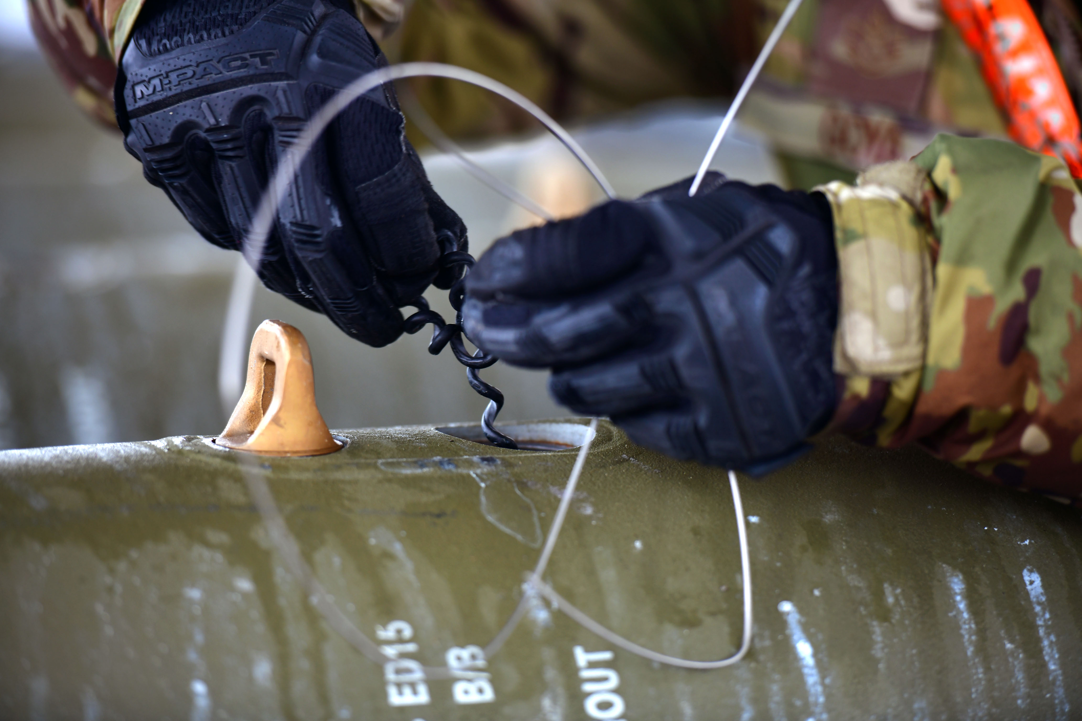 31st Munitions Squadron build live MK82 bombs during Red Flag 24-1 ...