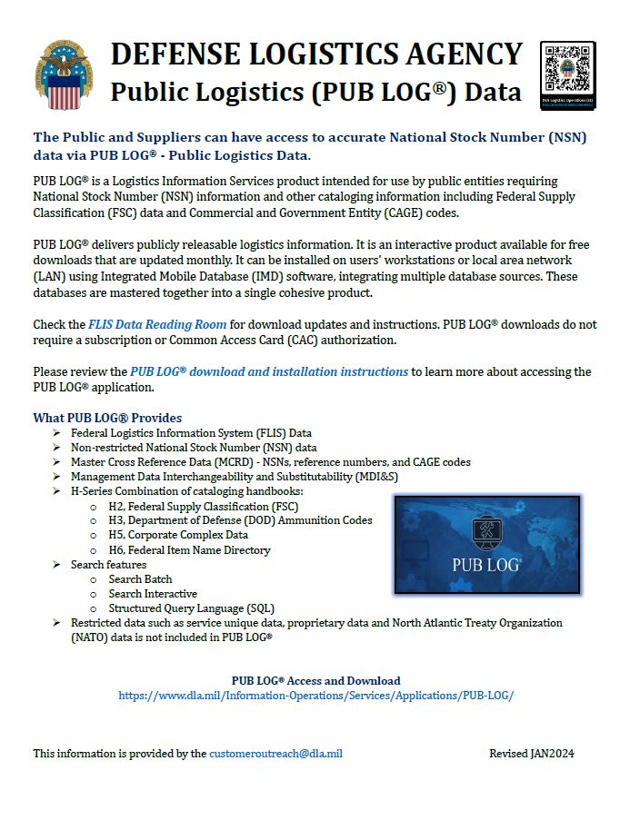 Public Logistics (PUB LOG®) Data