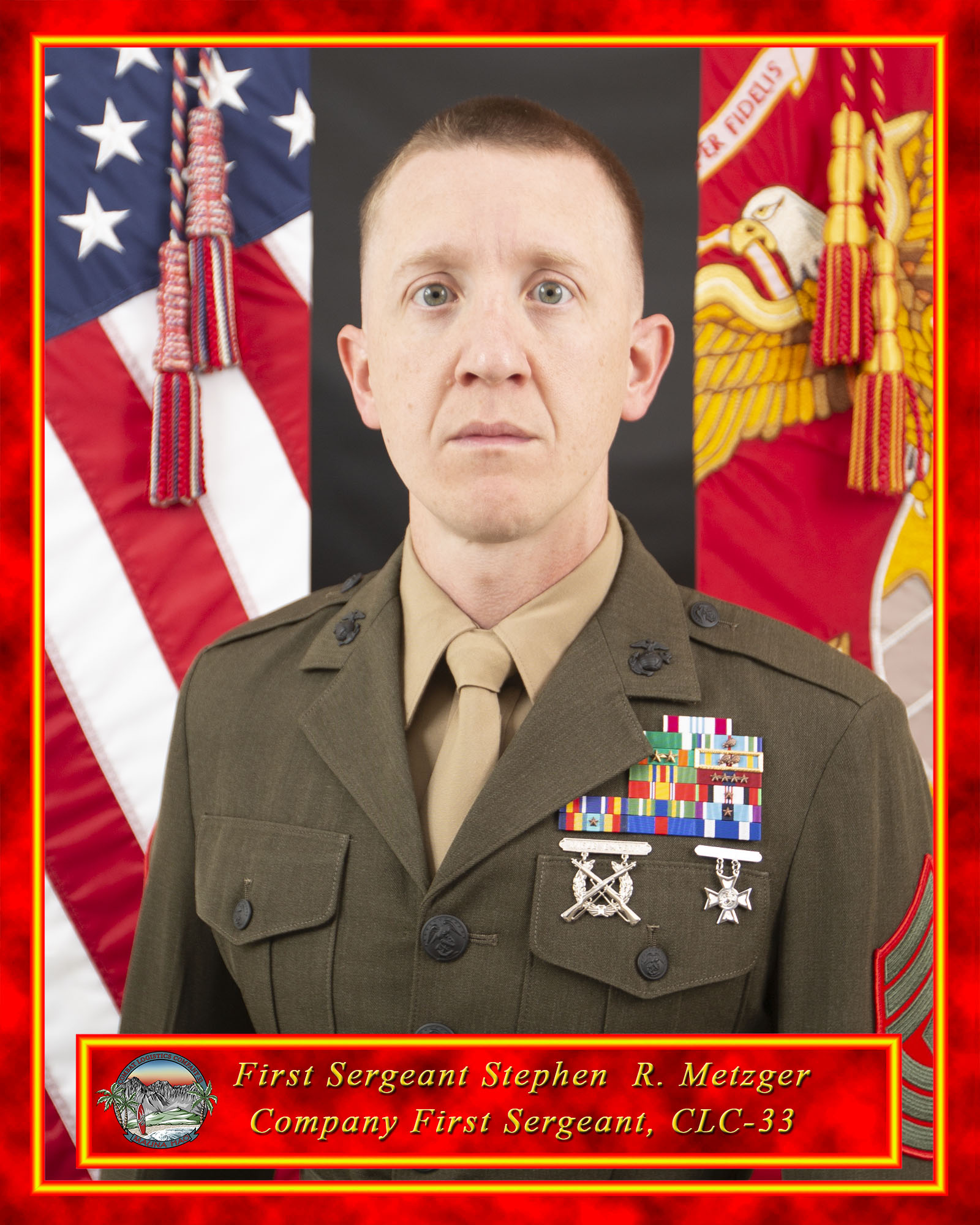First Sergeant Stephen R. Metzger > 3d Marine Logistics Group > Leader's bio