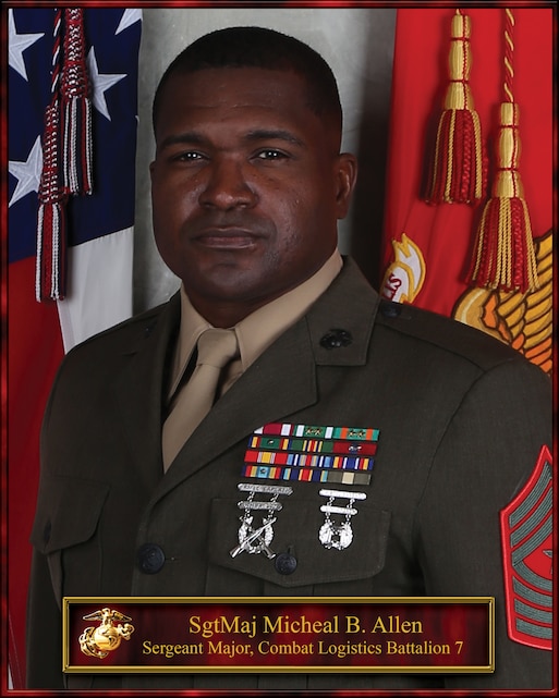 Sergeant Major Michael B. Allen > 1st Marine Logistics Group > Biography