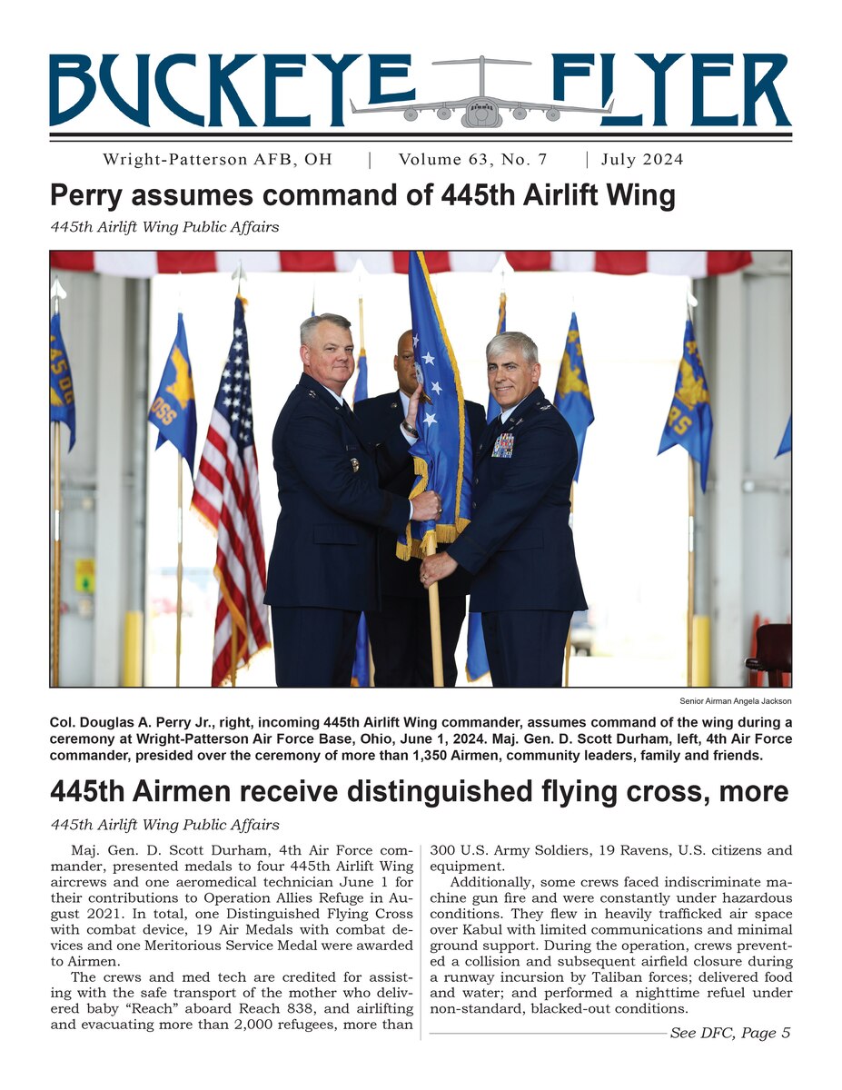 July Buckeye Flyer now available > 445th Airlift Wing > Article Display