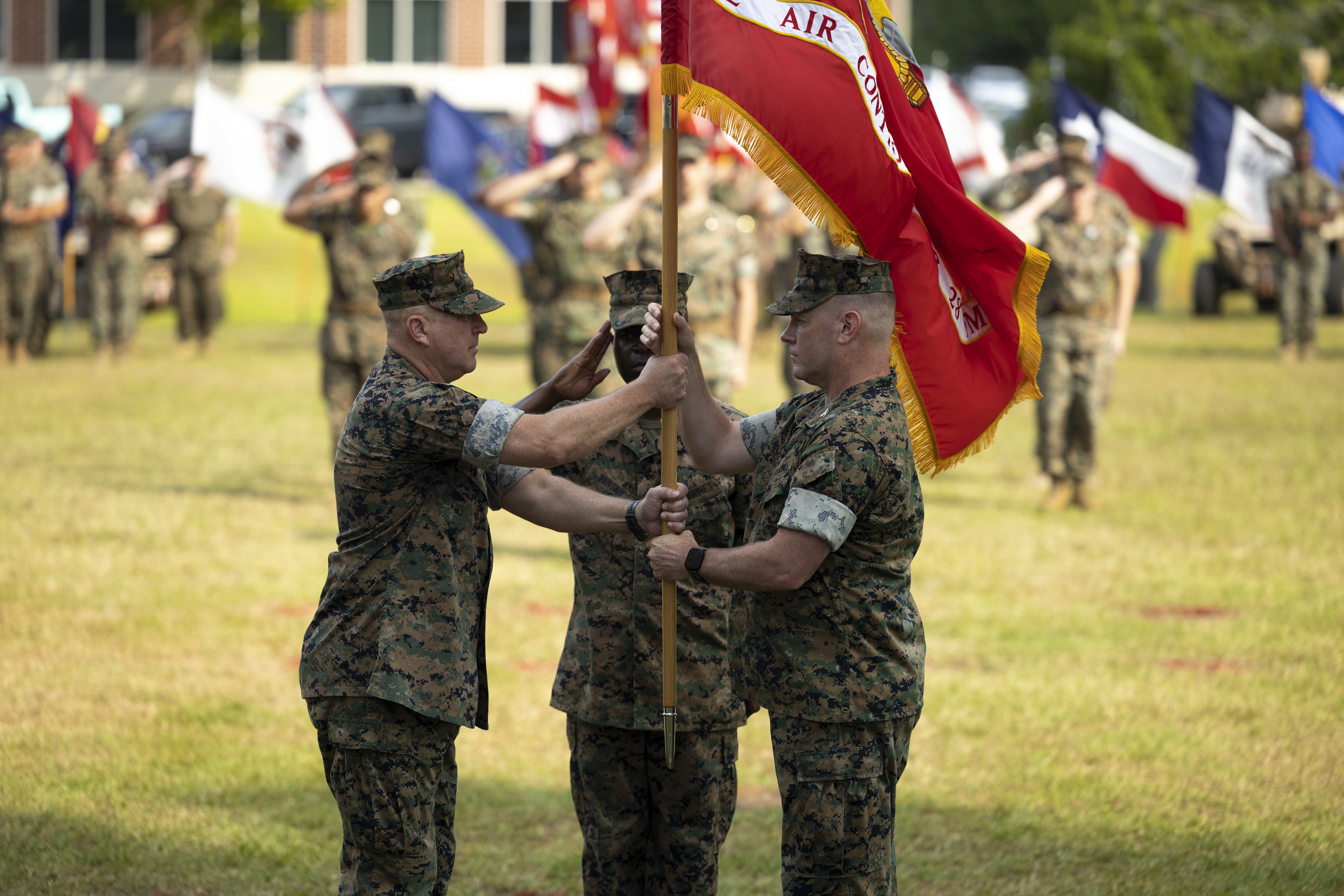Marine Air Control Group (MACG) 28 change of command ceremony