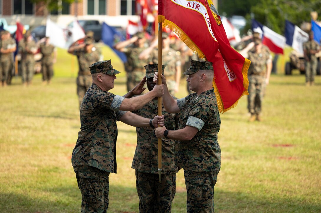 Marine Air Control Group (MACG) 28 change of command ceremony