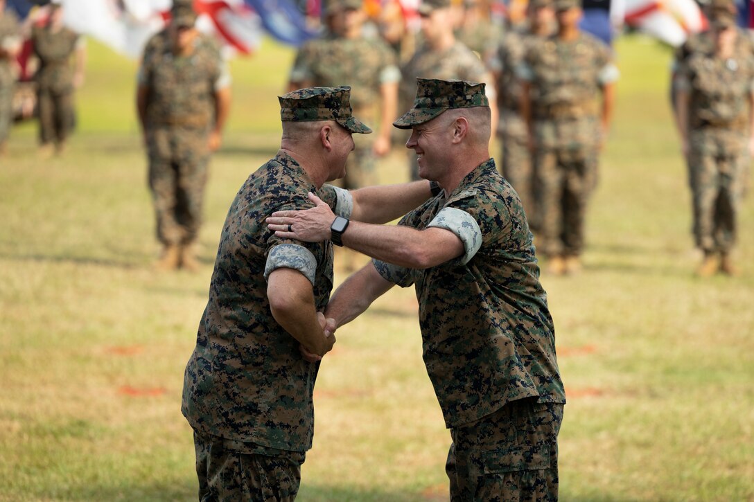 Marine Air Control Group (MACG) 28 change of command ceremony