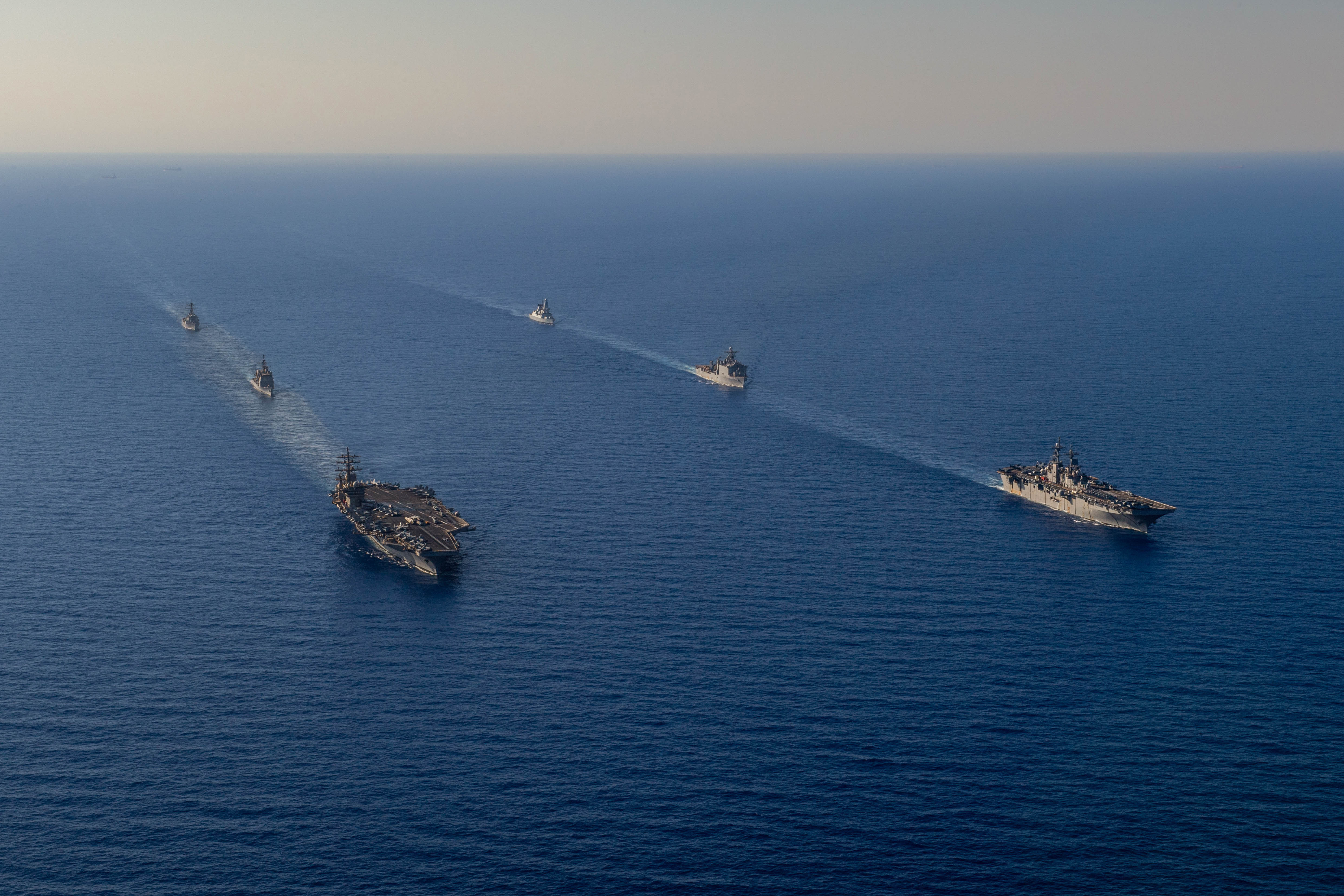U.S. Sixth Fleet Conducts Bilateral Operations with IKECSG and WSP ARG ...