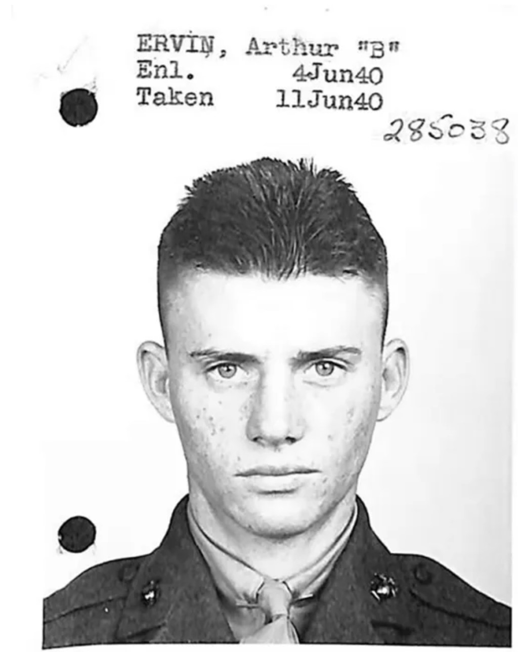 Marine Accounted For From World War II (Ervin, A.) > Defense POW/MIA ...