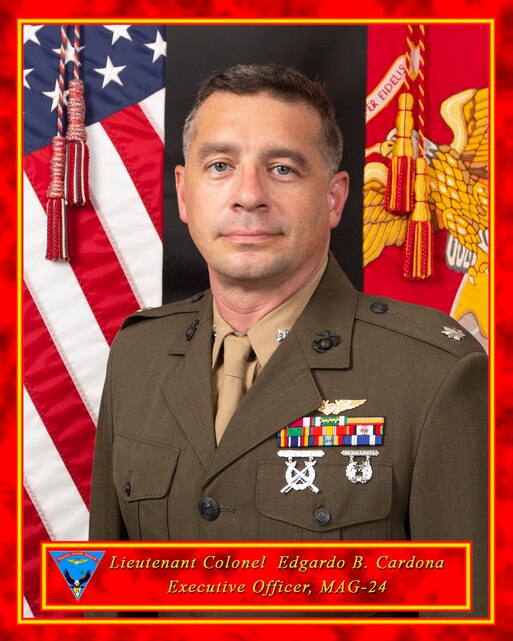 Lieutenant Colonel Edgardo B. Cardona > 1st Marine Aircraft Wing ...