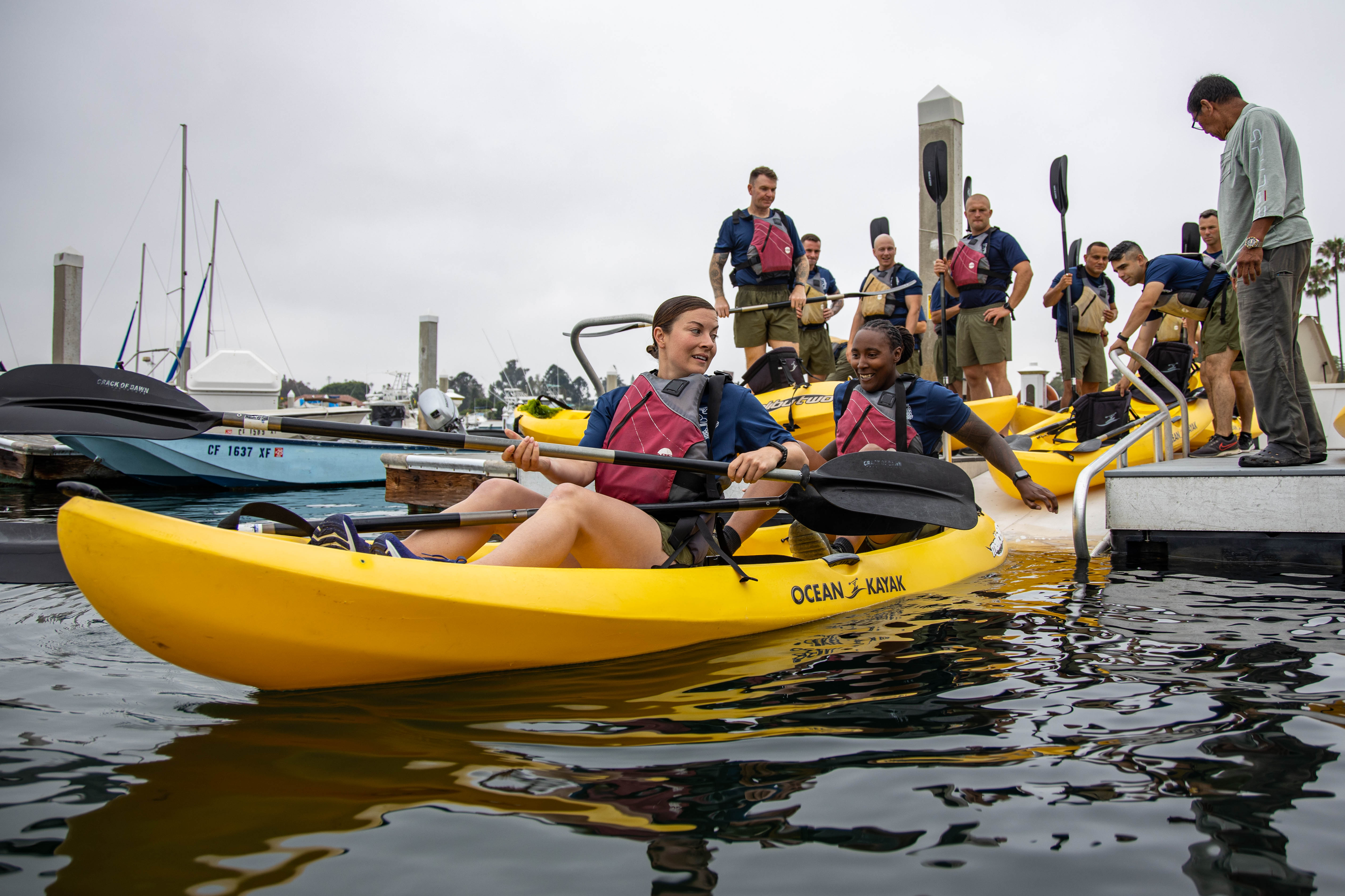 Kayak Team-Building Event With 3rd Recruit Training Battalion