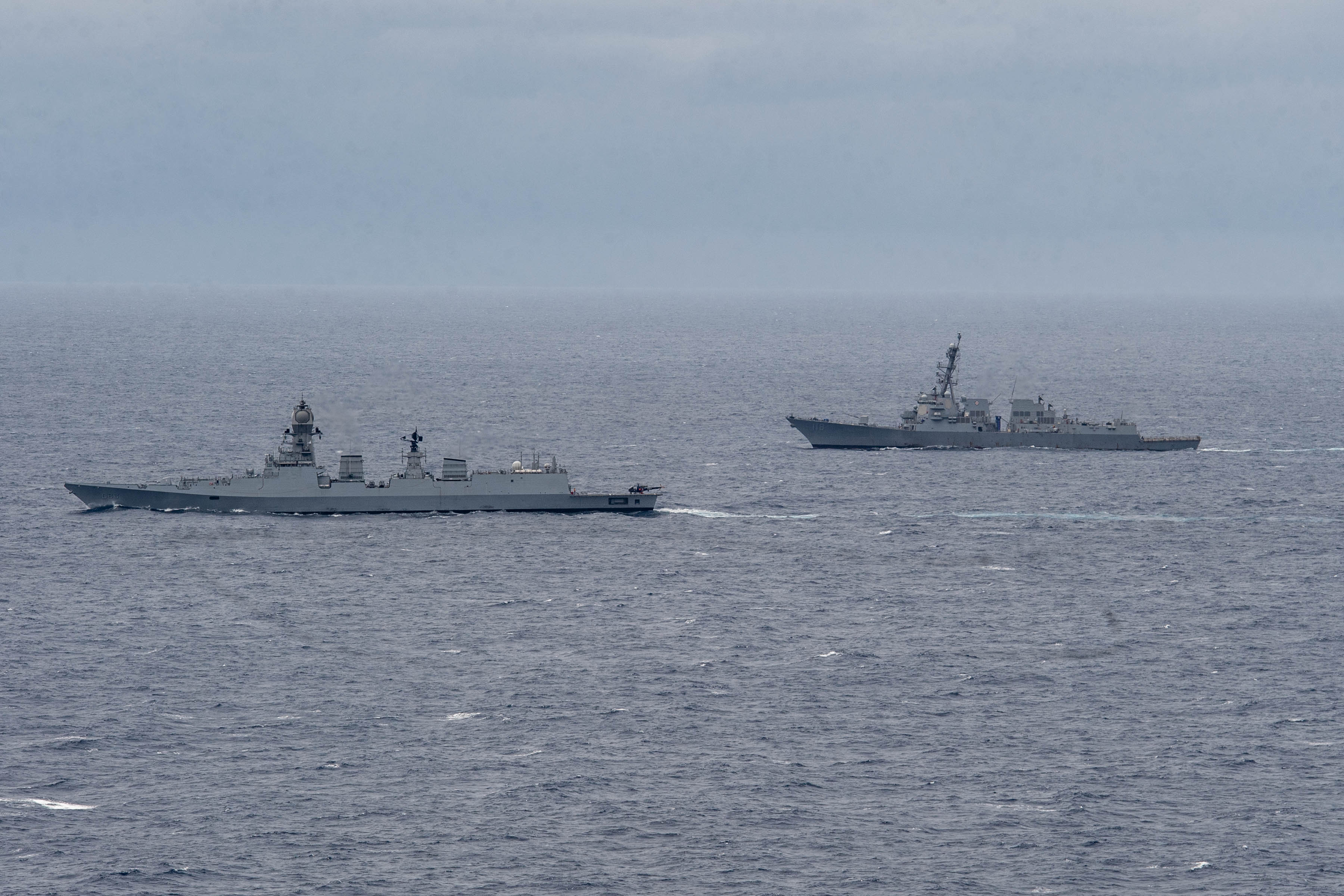 The Theodore Roosevelt Carrier Strike Group Conducts Joint Maritime Activity with Indian Forces ...
