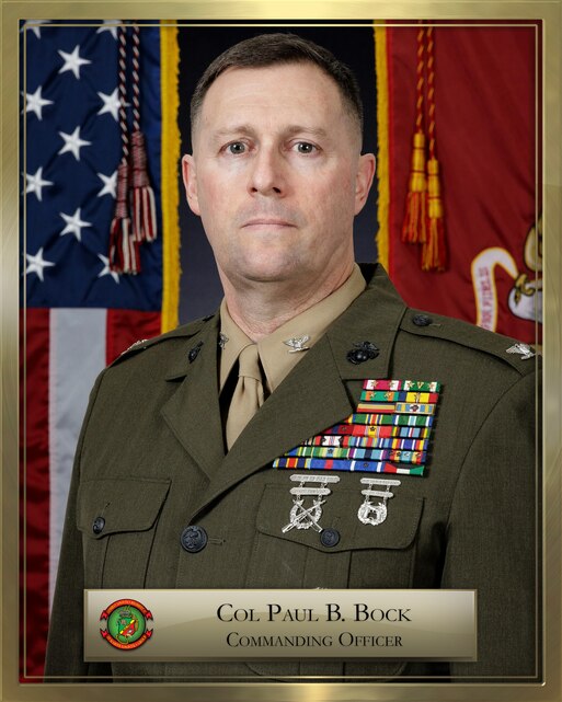 Colonel Paul B. Bock > 3d Marine Logistics Group > Leader's bio
