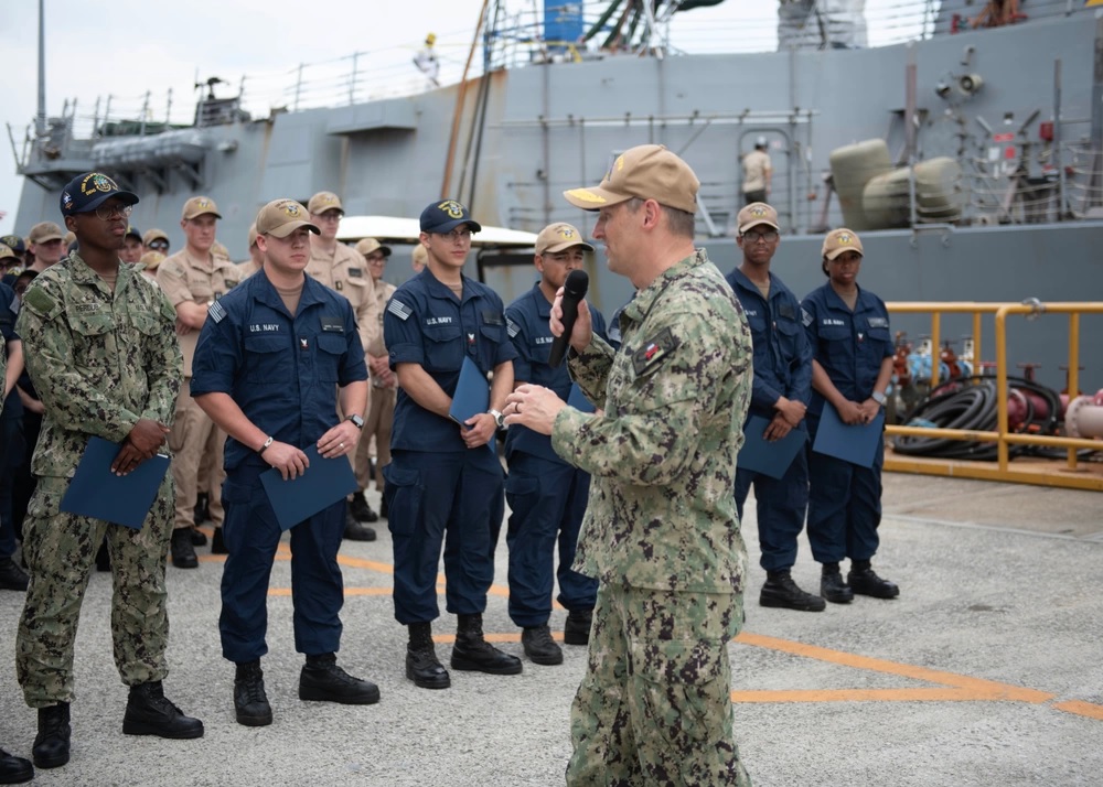 RADM Cavanaugh visits DESRON 15 Assets > Naval Surface Force, U.S ...