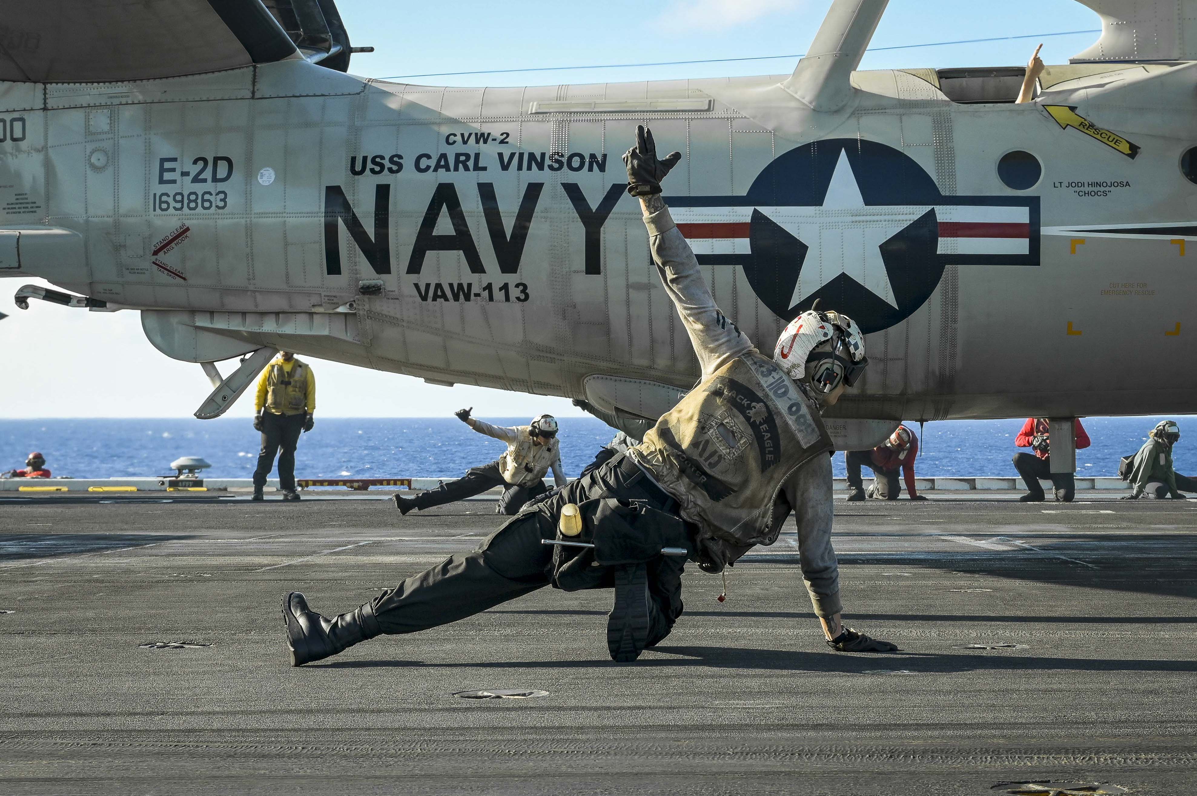carrier plane launch