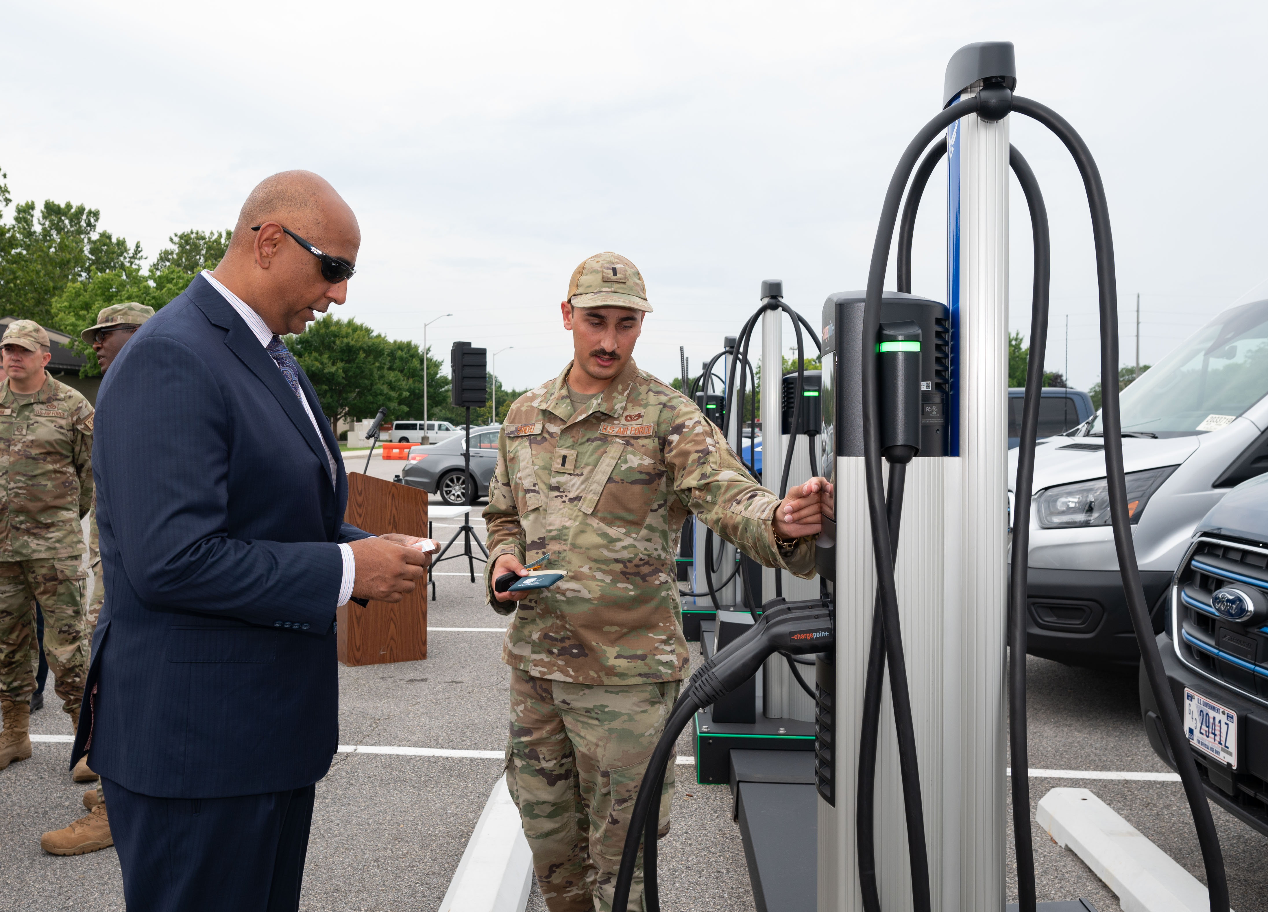 New electric vehicle chargers are launched at Dover AFB > Dover Air ...