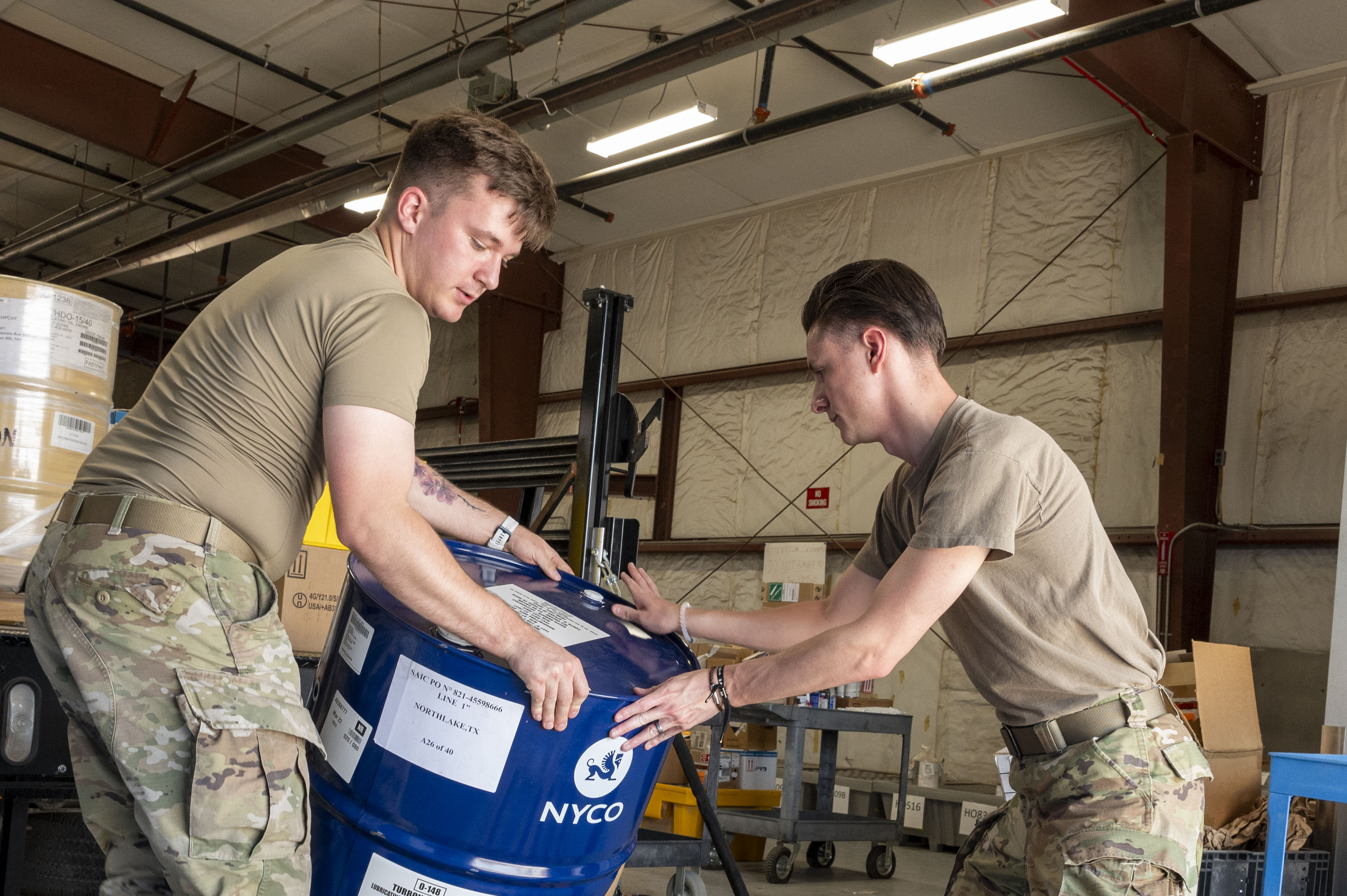 49th LRS HAZMART section ensure safe shipping of hazardous materials ...