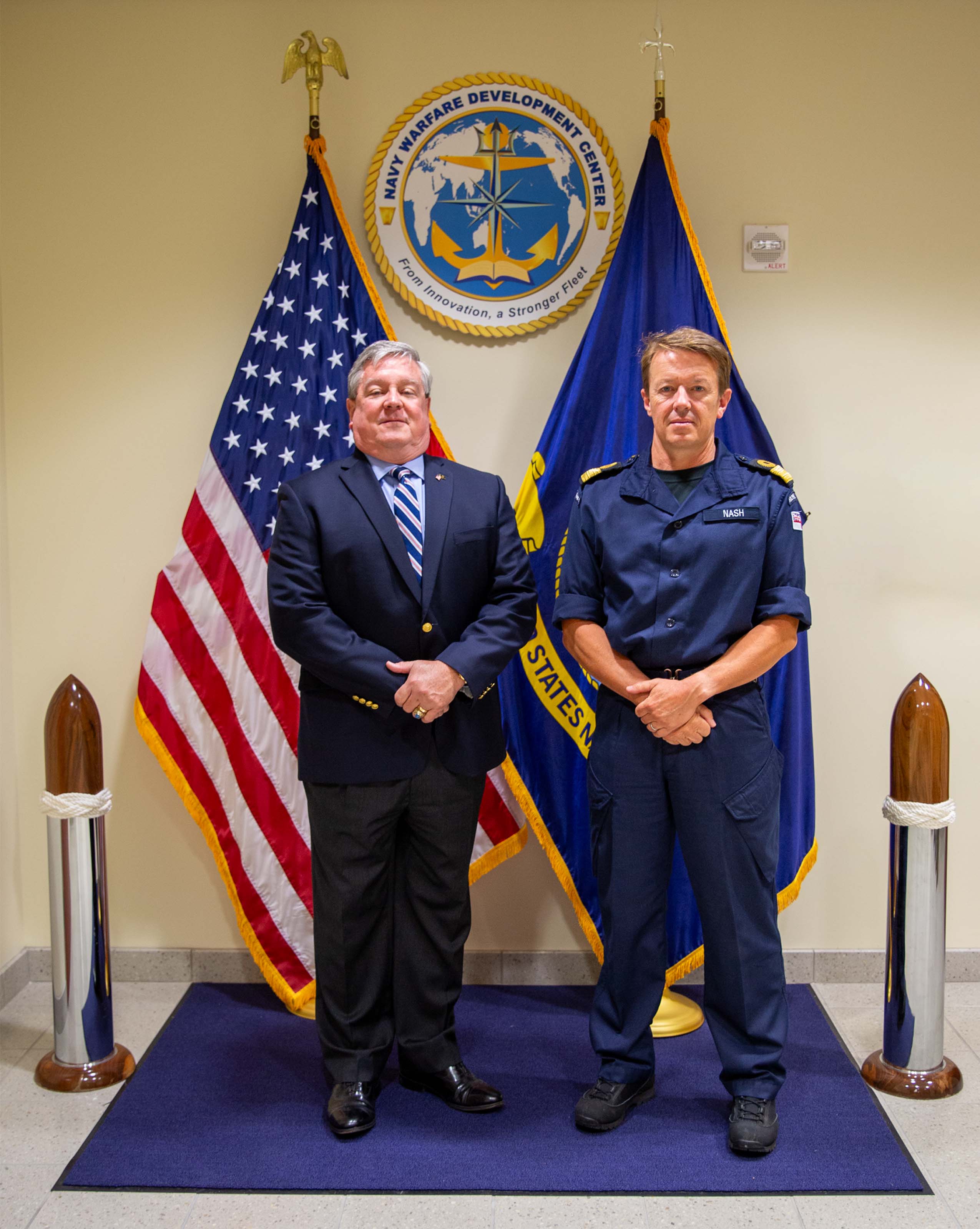 British Royal Navy Cdre. Philip Nash, deputy director, Combined Joint ...