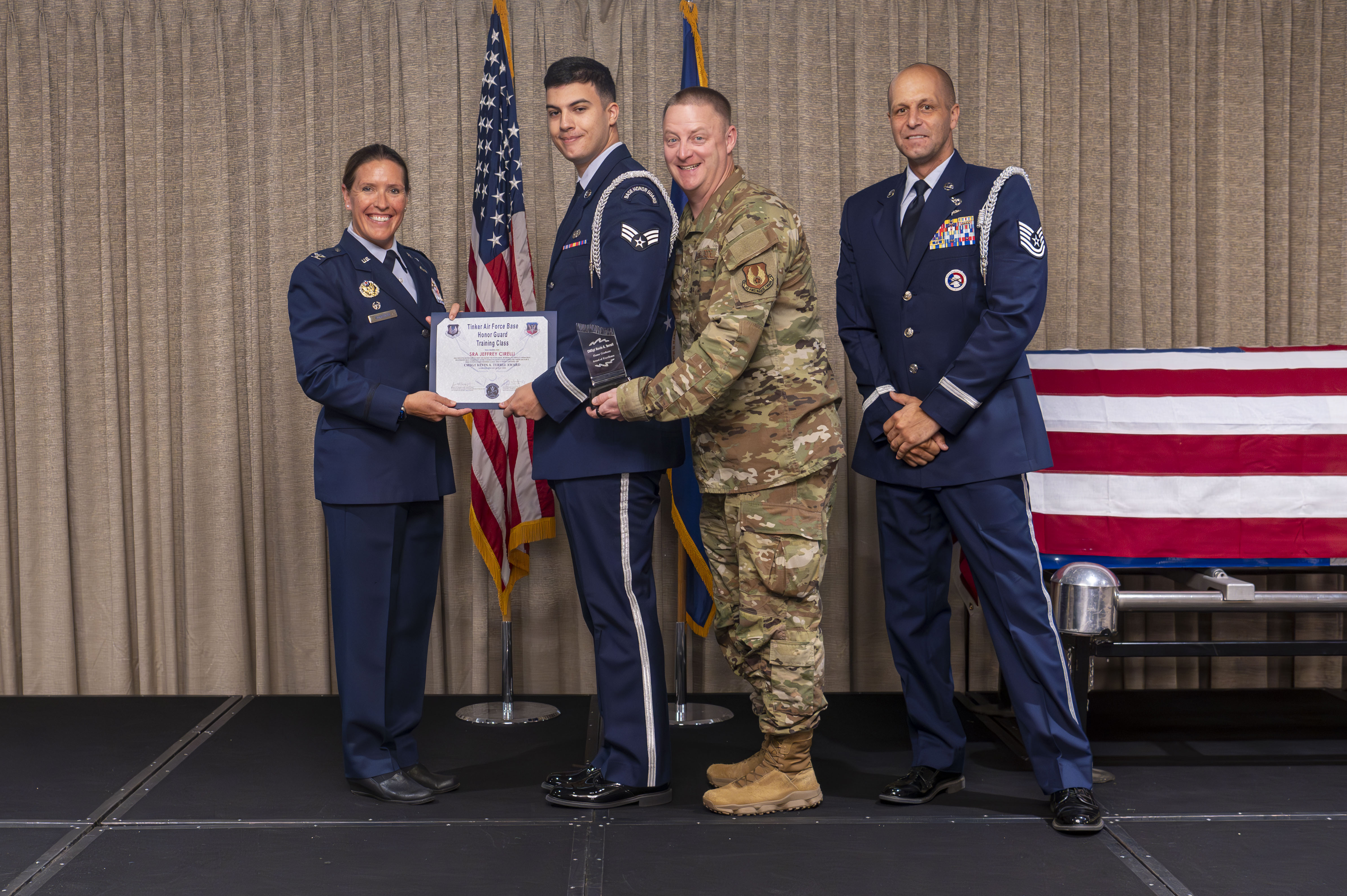 Tinker Honor Guard Graduation Ceremony