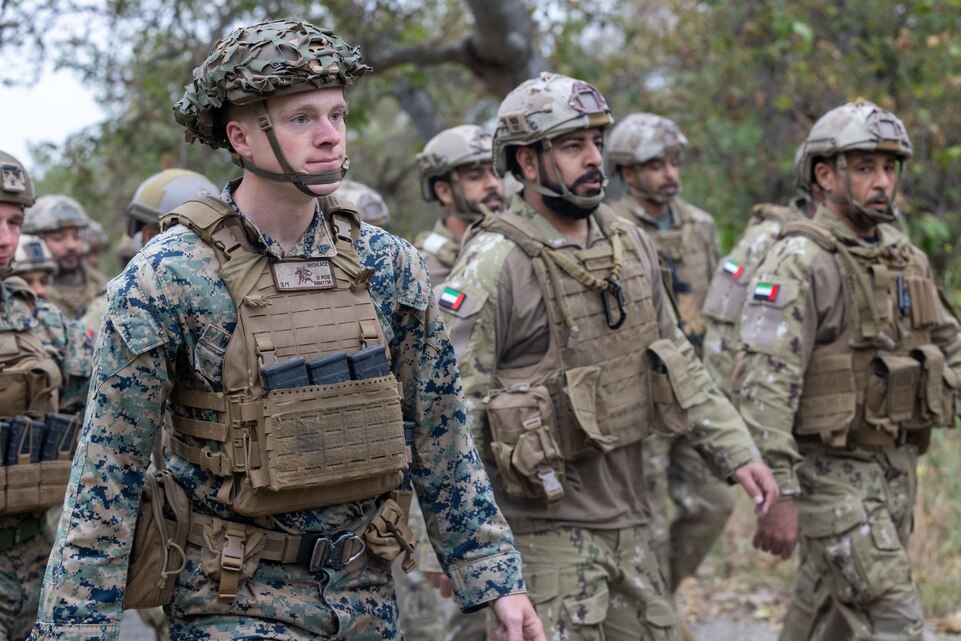 Strengthening bonds: Emirati soldiers work with U.S. Marines during ...