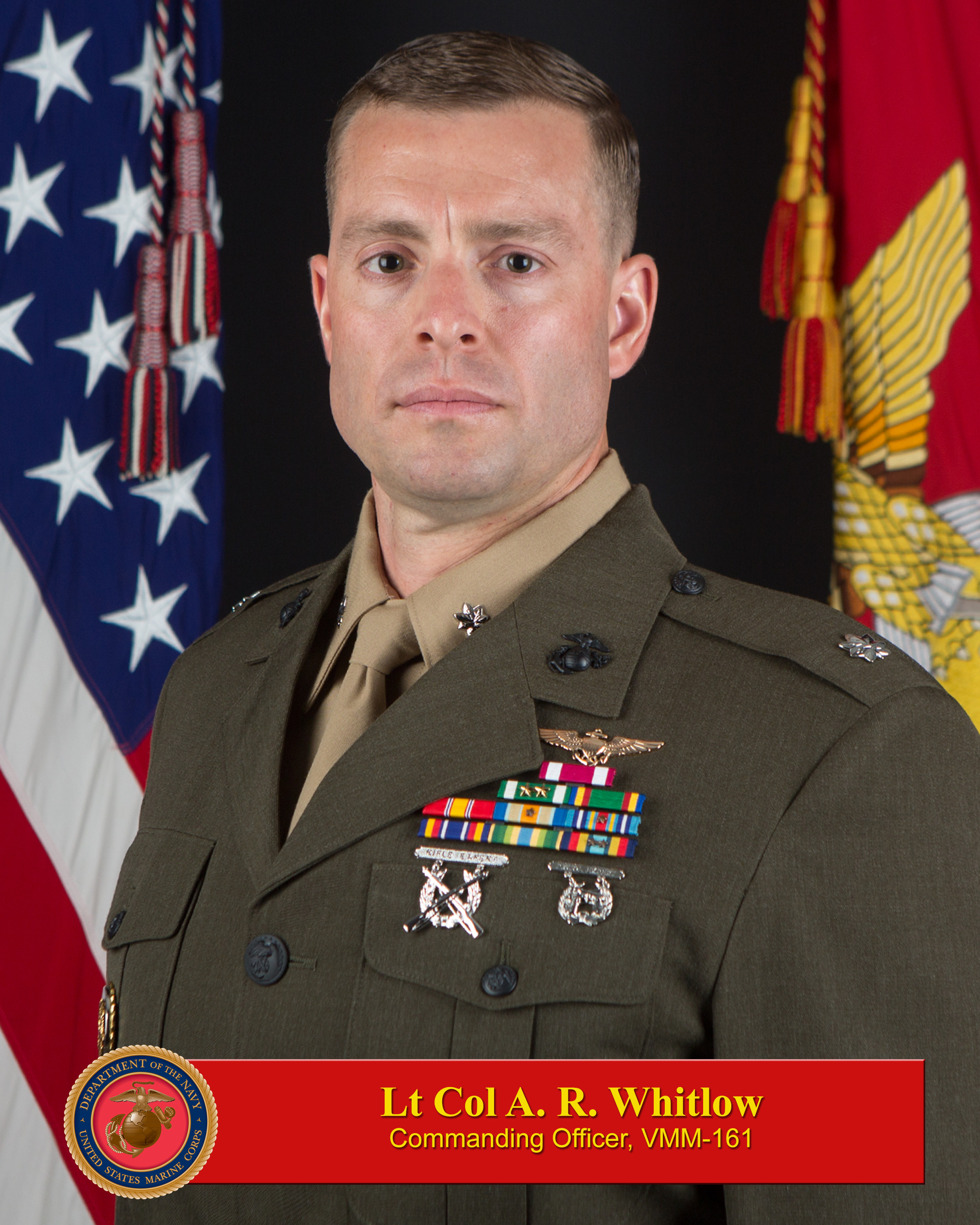 Lieutenant Colonel Allen R. Whitlow > 3rd Marine Aircraft Wing > Biography