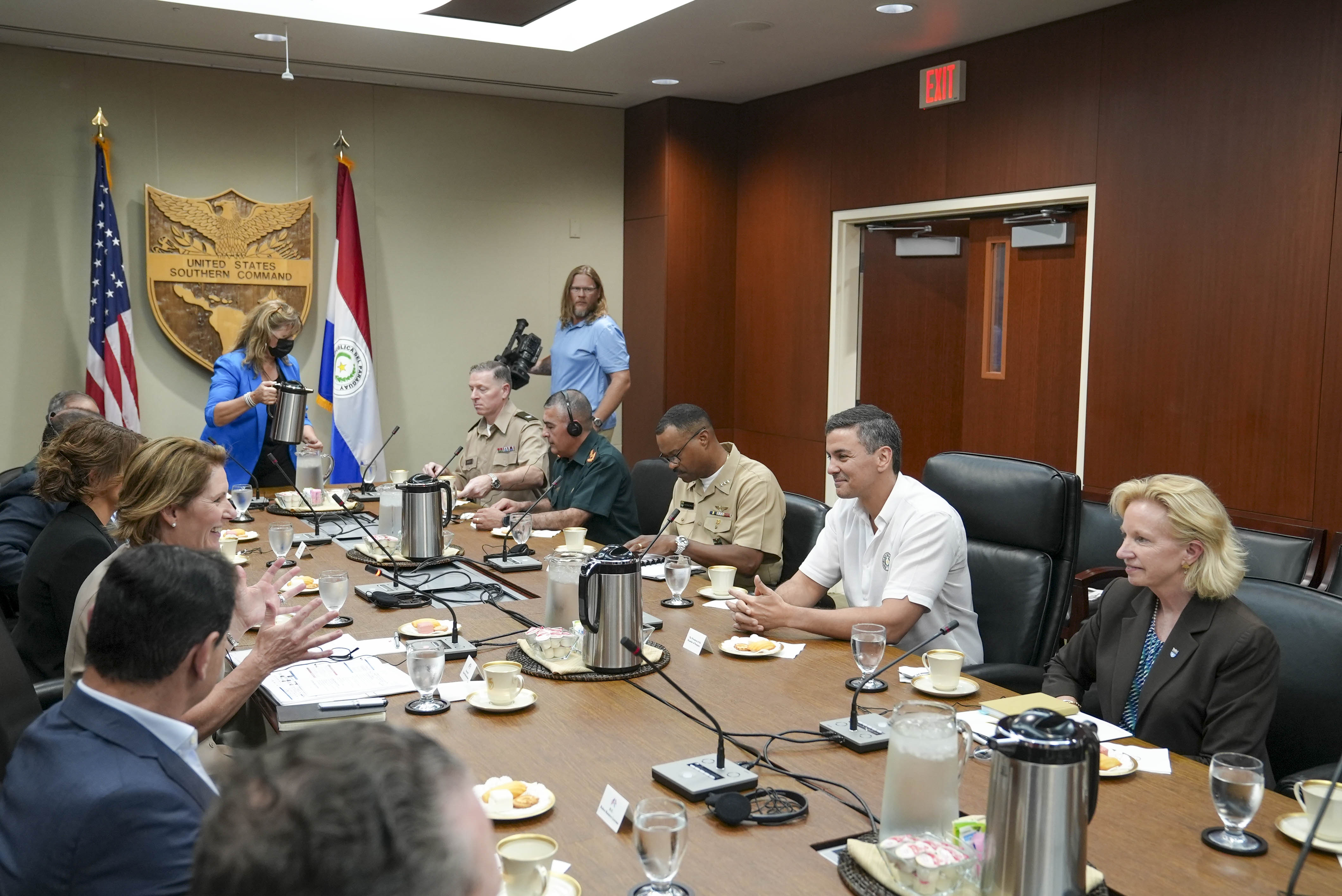 Paraguayan President Santiago Peña visits SOUTHCOM