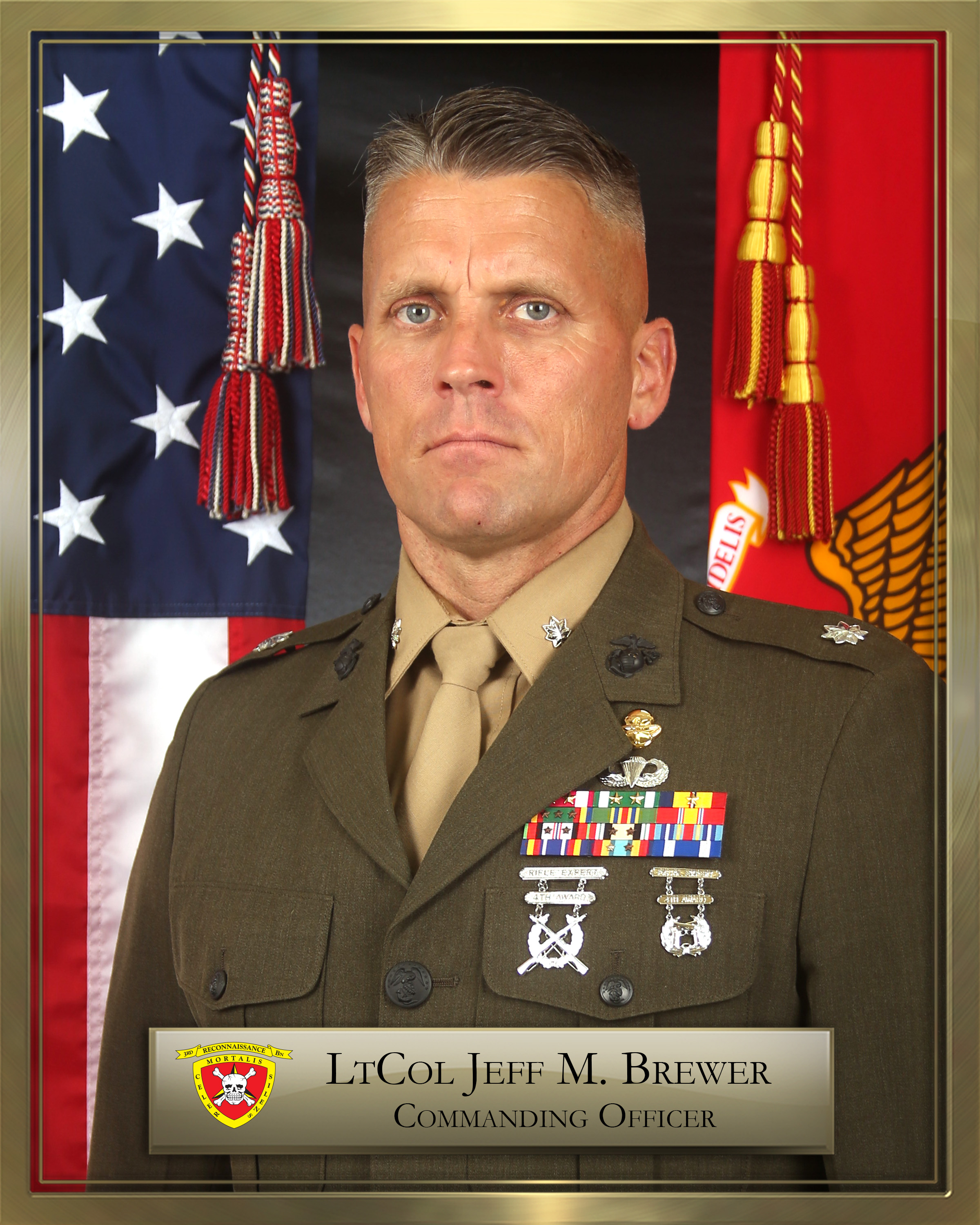 Lieutenant Colonel Jeff M. Brewer > 3rd Marine Division > Biography