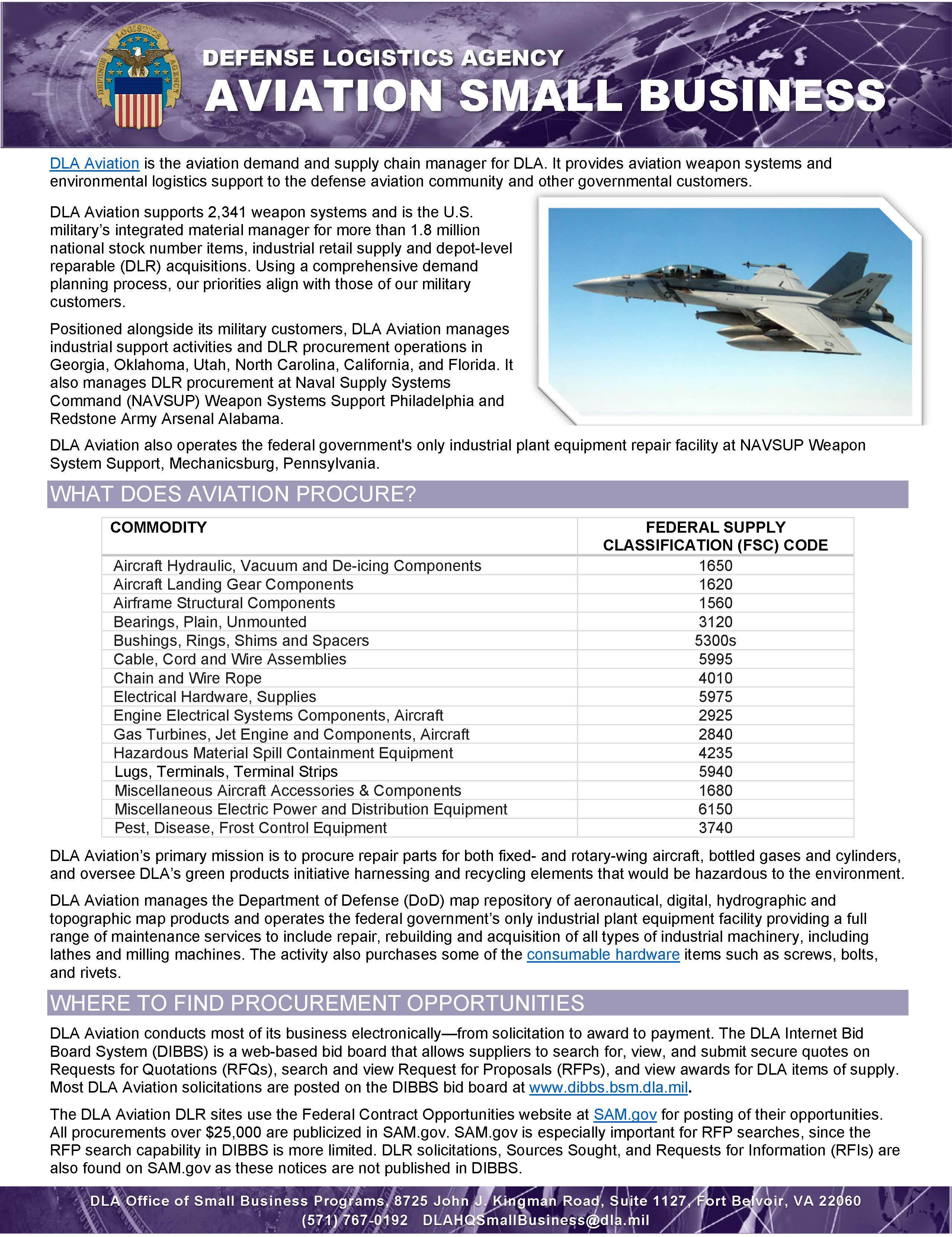 DLA Aviation Small Business