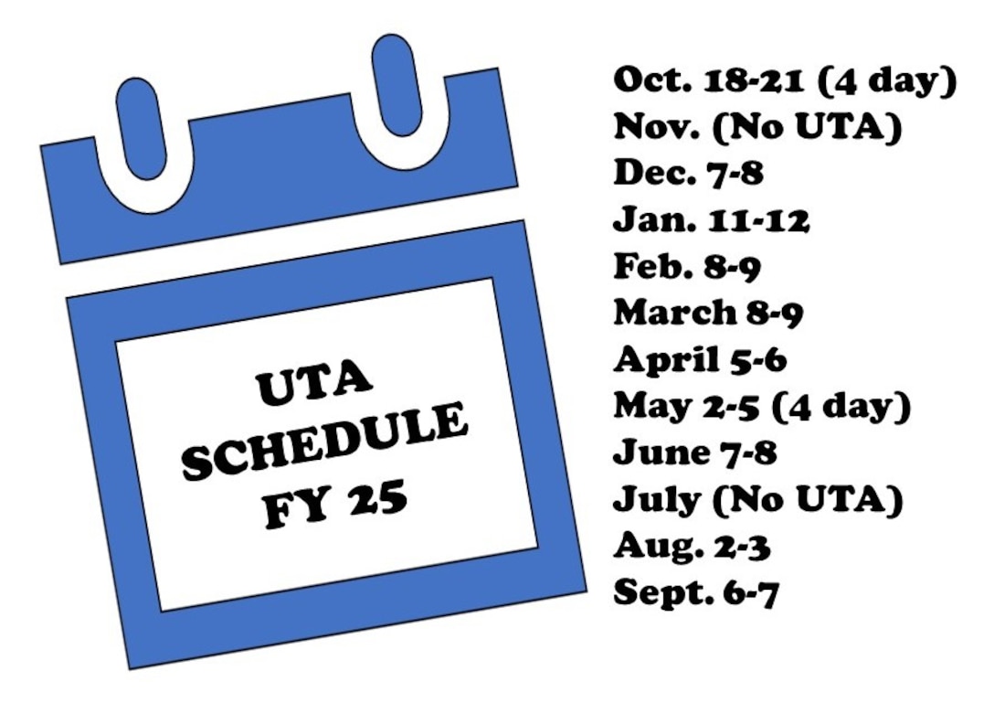 FY25 UTA Schedule