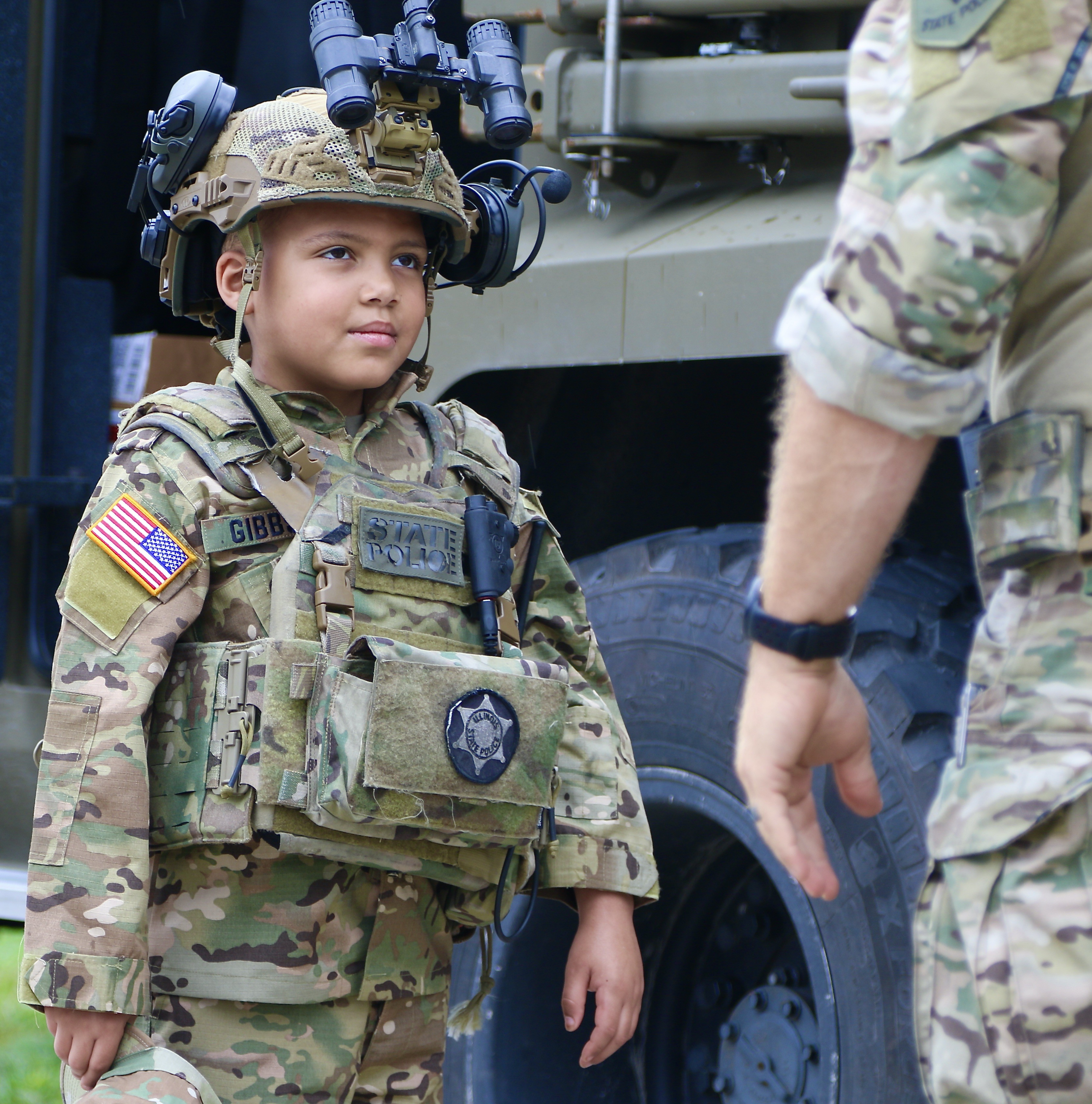 Seven-Year-Old Made Honorary First Sergeant in Illinois Army National ...