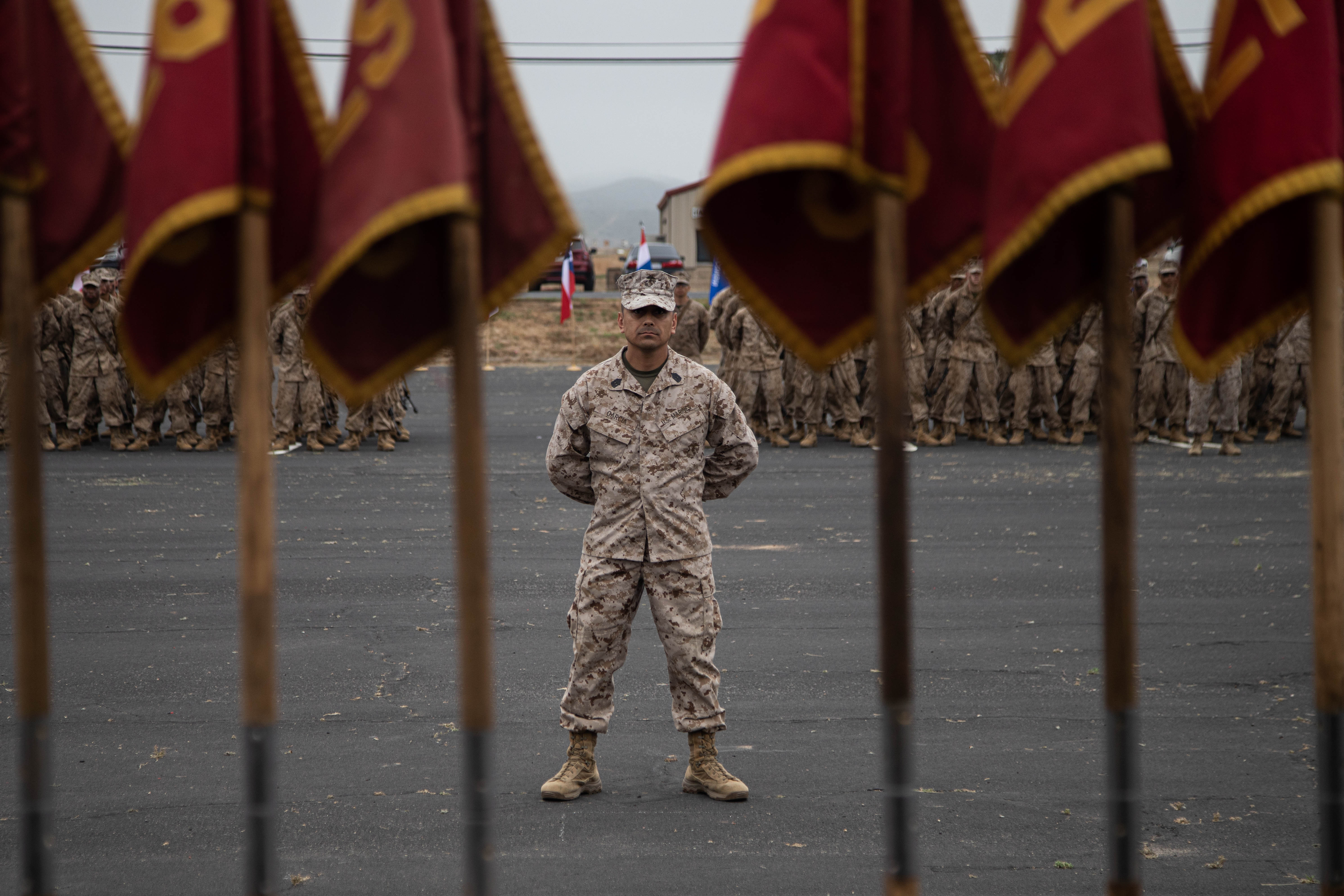 Bravo Company Eagle Globe Anchor Ceremony