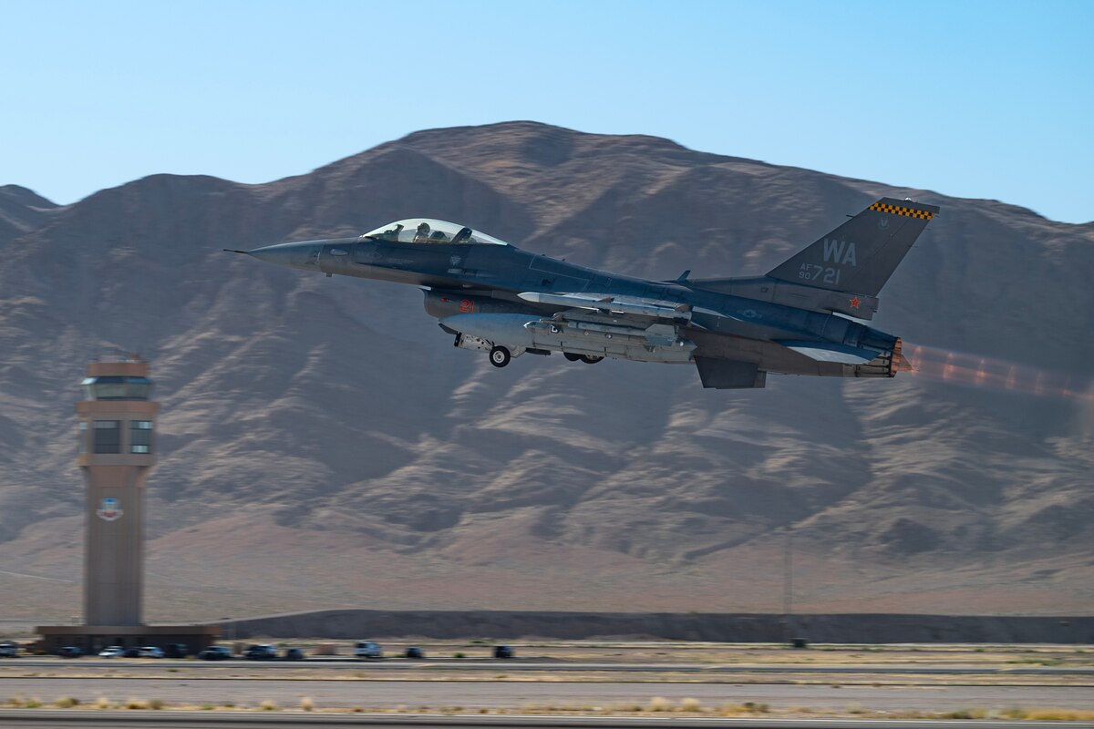 Brig. Gen. Goodman's fini-flight > Nellis Air Force Base > Article Display